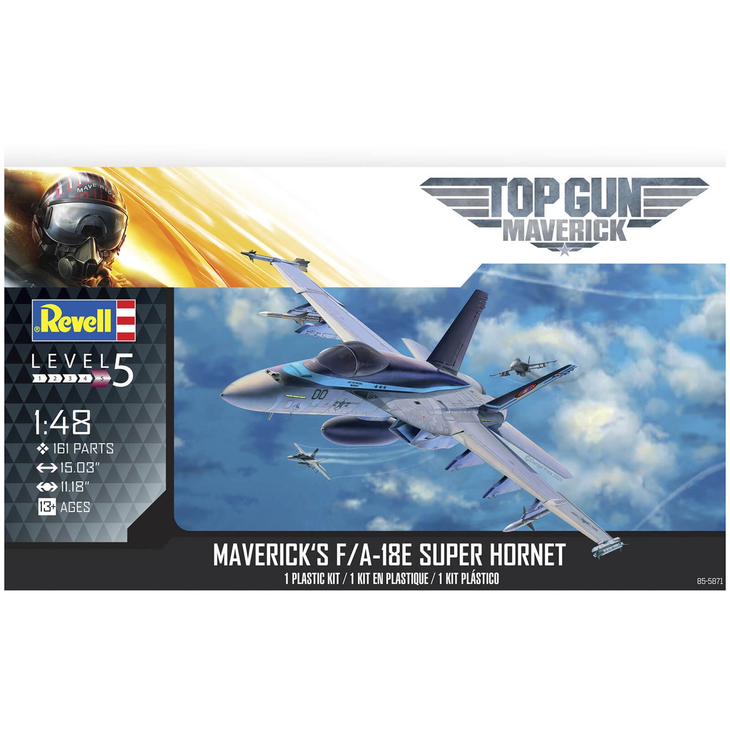 Top Gun - Maverick's F/A-18E Super Hornet Easy Click Model Kit (1:48 ...