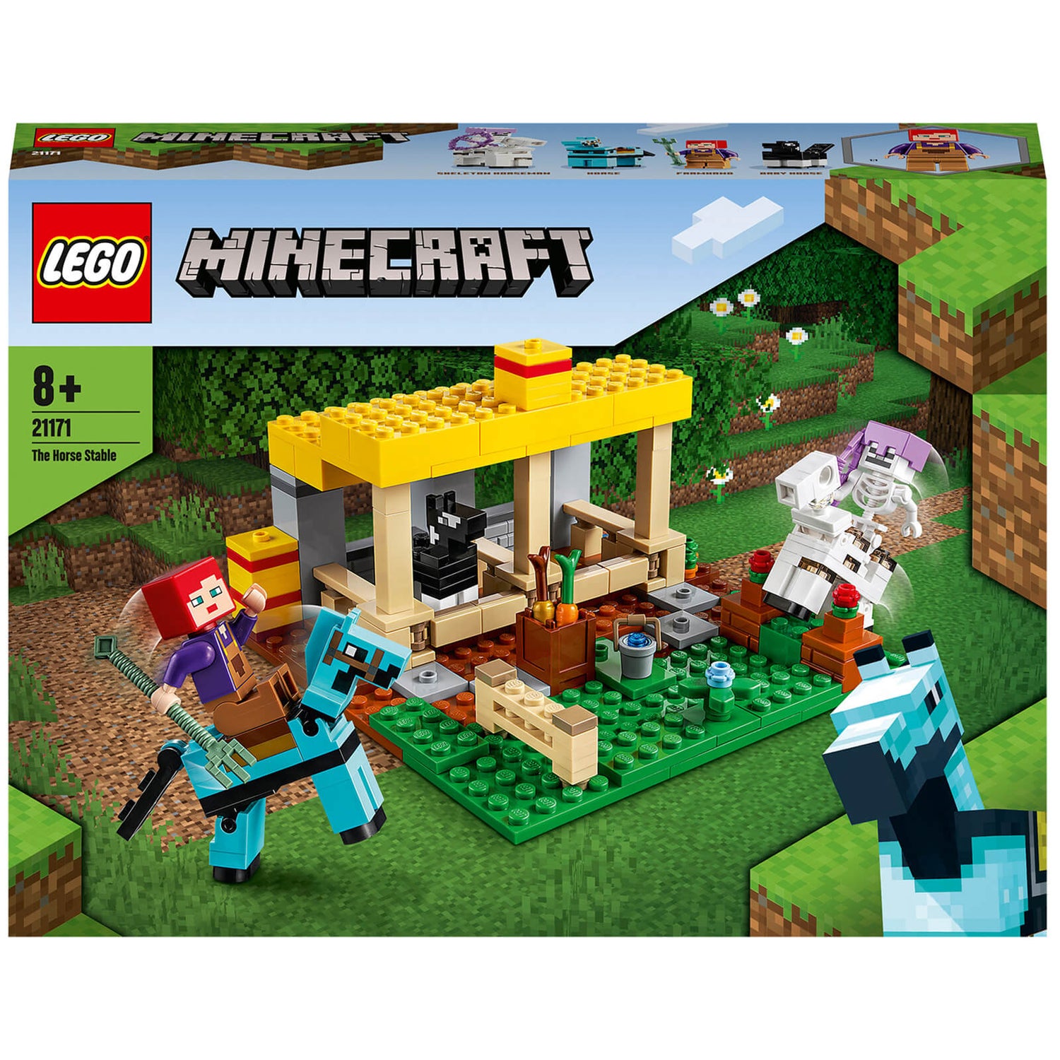 LEGO Minecraft: The Horse Stable Farm Toy with Figures (21171) Toys ...