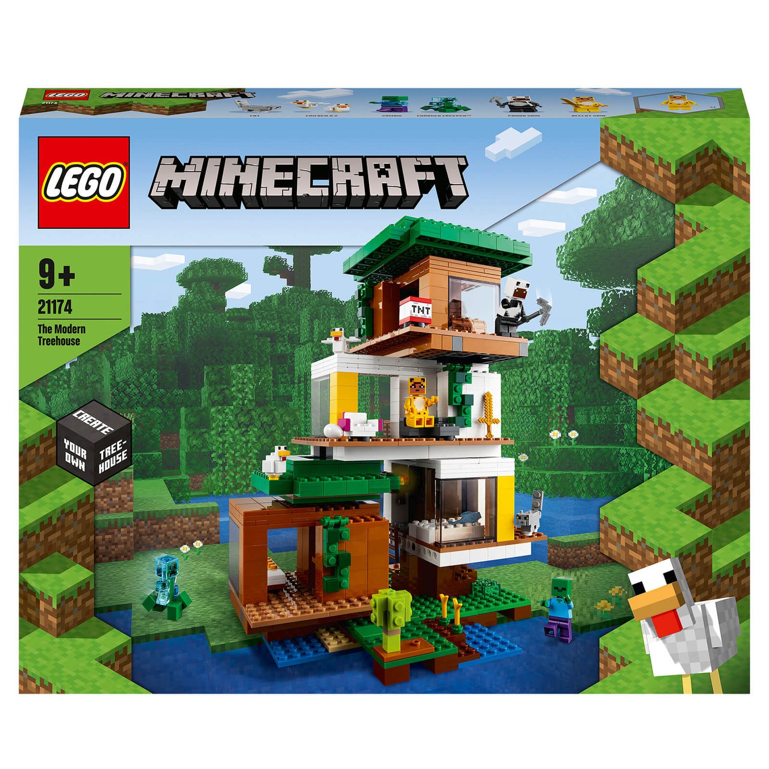 LEGO Minecraft: The Modern Treehouse Toy with Figures (21174) | retro ...
