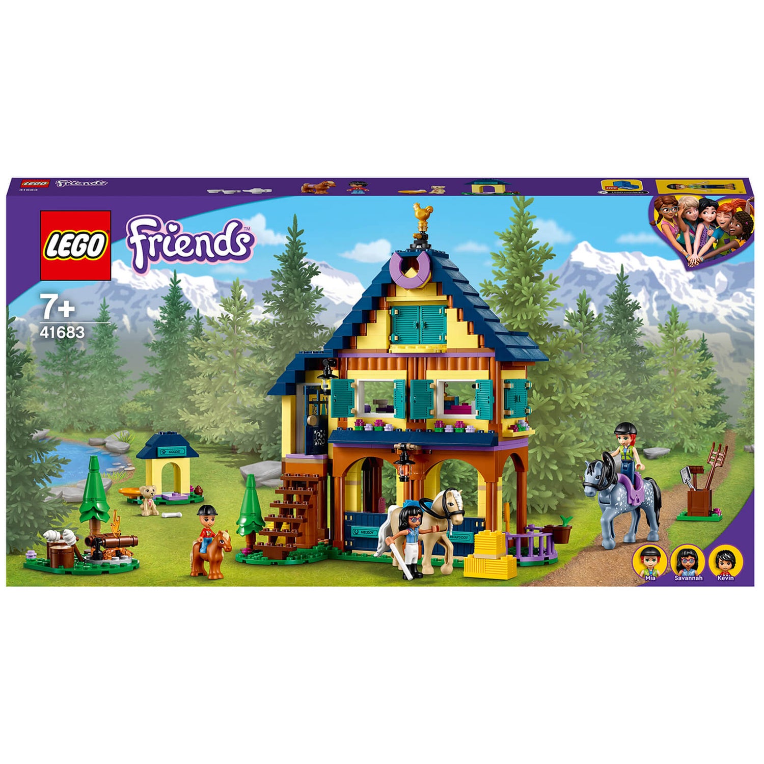 LEGO Friends Forest Horseback Riding Center Set (41683) Toys | Zavvi ...