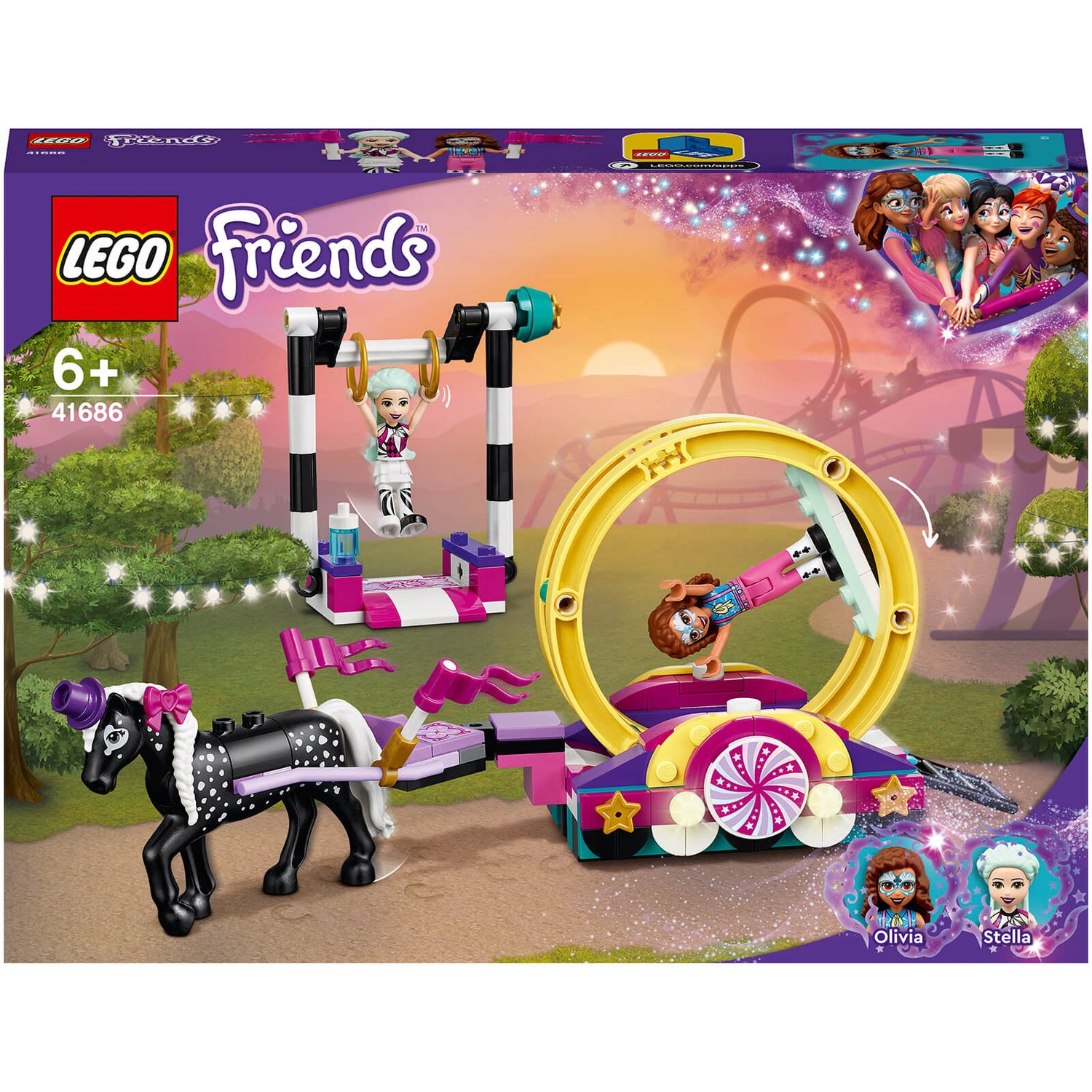 LEGO Friends: Magical Acrobatics Gymnastics Playset (41686) Toys - Zavvi UK