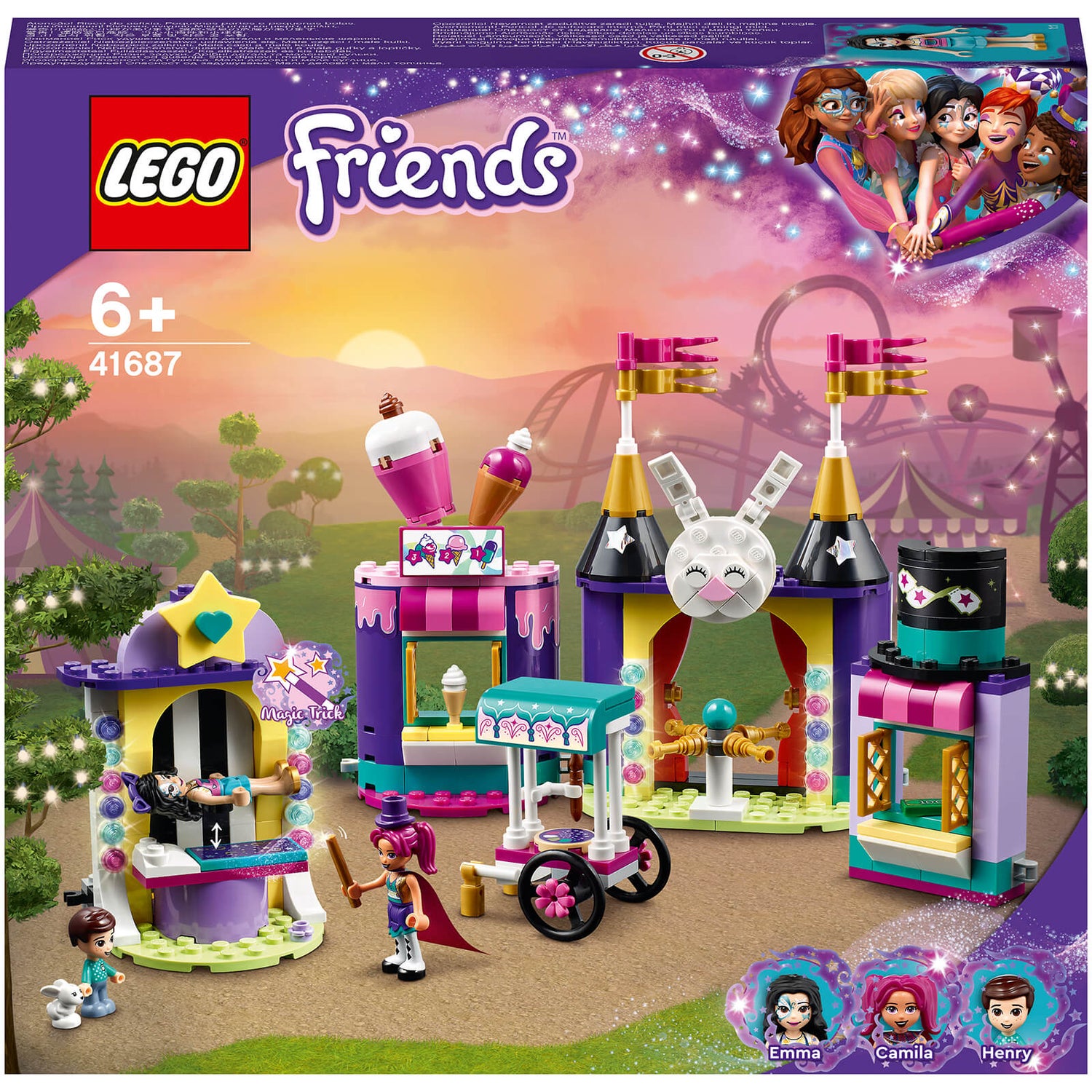 LEGO Friends: Magical Funfair Stalls Fairground Play Set (41687) Toys ...