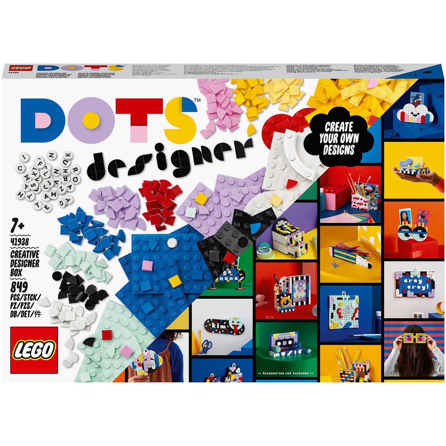 LEGO DOTS: Creative Designer Box Lots of Extra DOTS Set (41938) Toys ...