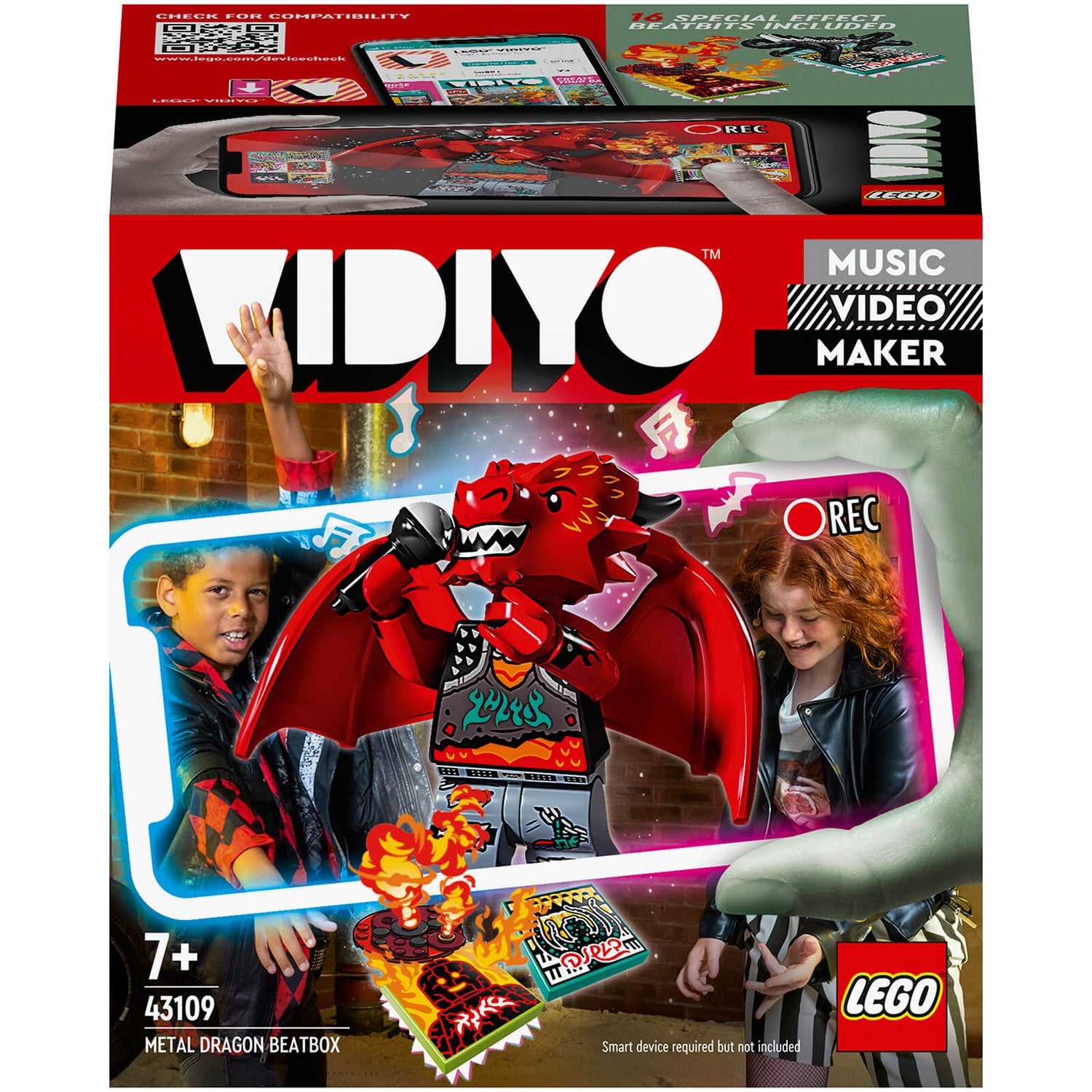 LEGO VIDIYO Metal Dragon BeatBox Music Video Maker Toy (43109) Toys ...