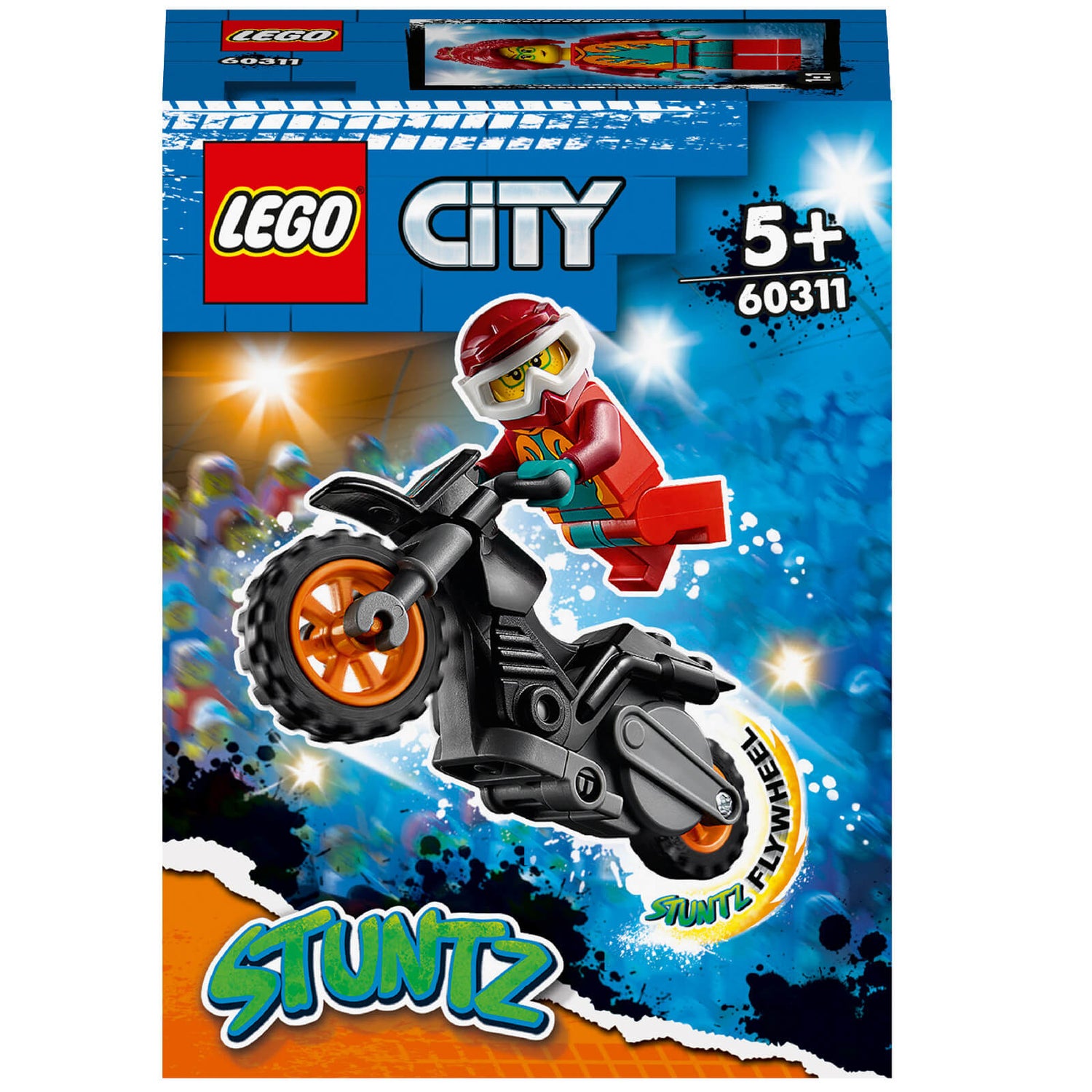 LEGO City: Stuntz Fire Stunt Bike Show Toy Motorbike (60311) Toys ...