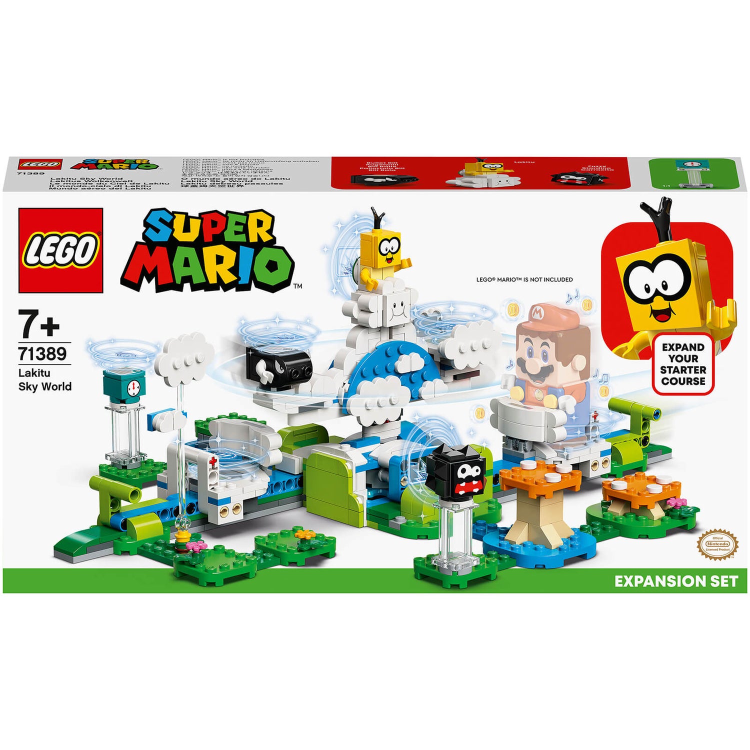 LEGO Super Mario Lakitu Sky World Expansion Set (71389) Toys - Zavvi UK