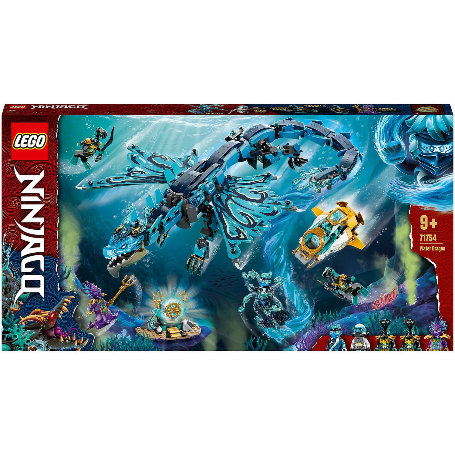 LEGO NINJAGO: Water Dragon Toy Ninja Building Set (71754) Toys - Zavvi UK