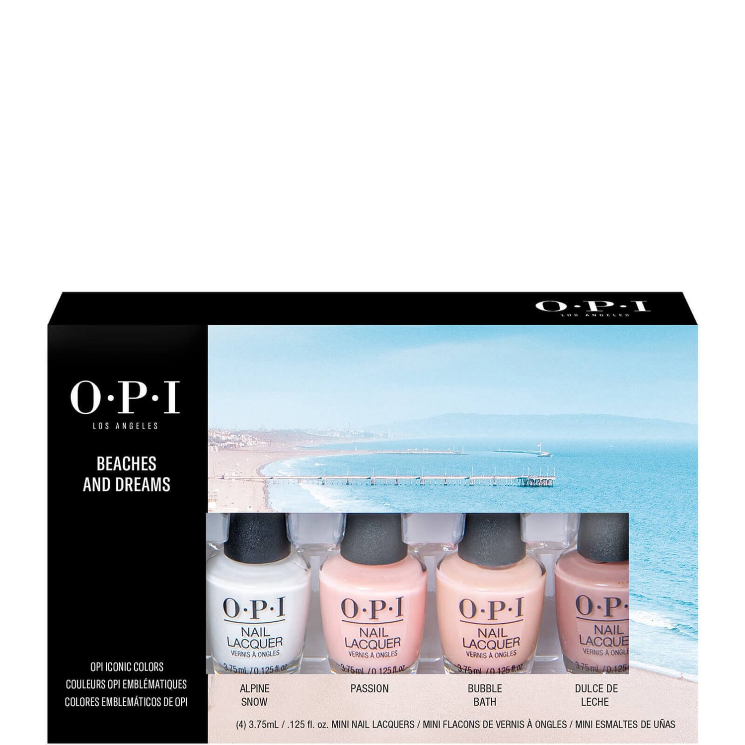 OPI Beach and Dreams Mini Nail Polish Gift Set 4 x 3.75ml | LOOKFANTASTIC