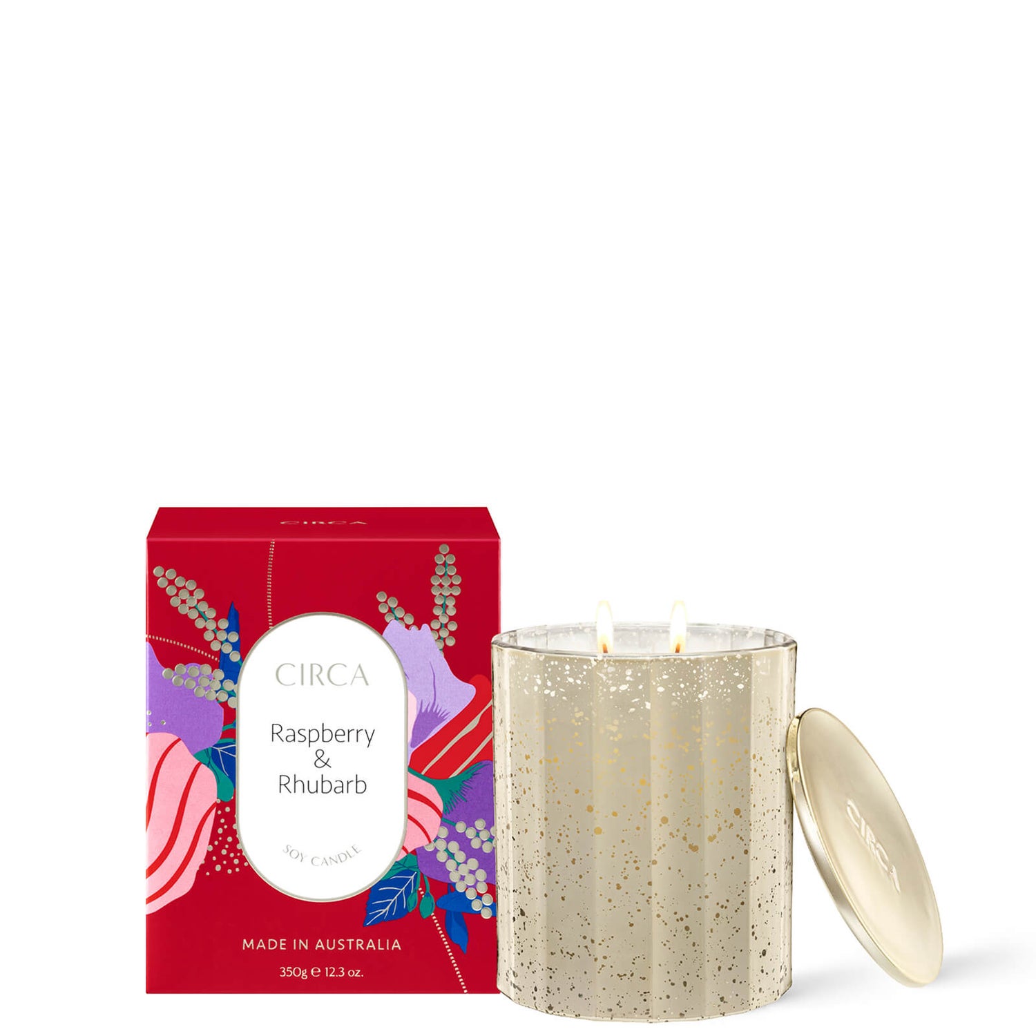 CIRCA Christmas Raspberry and Rhubarb Candle 350g | lookfantastic Singapore