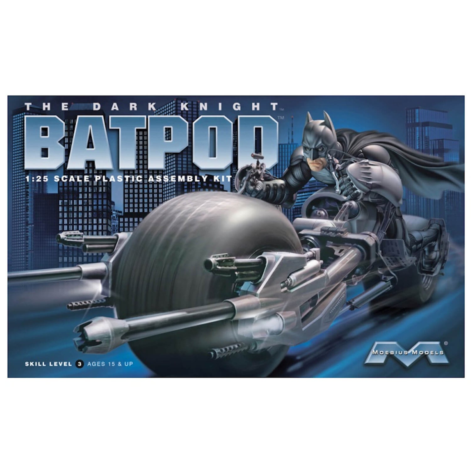 1:25 Dark Knight Bat Pod - Plastic Model Kit Merchandise - Zavvi UK