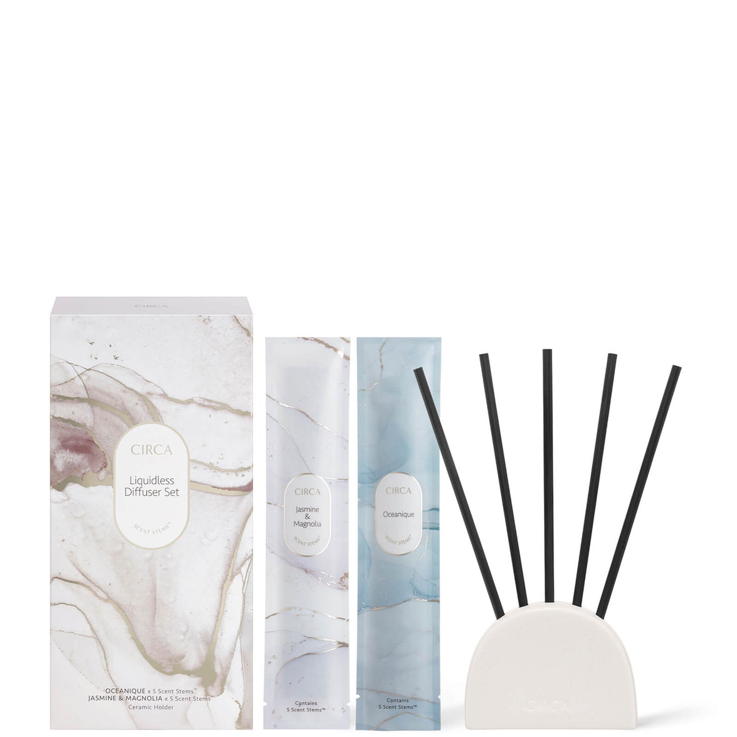 CIRCA Oceanique & Jasmine & Magnolia Liquidless Diffuser Set - Entrega ...