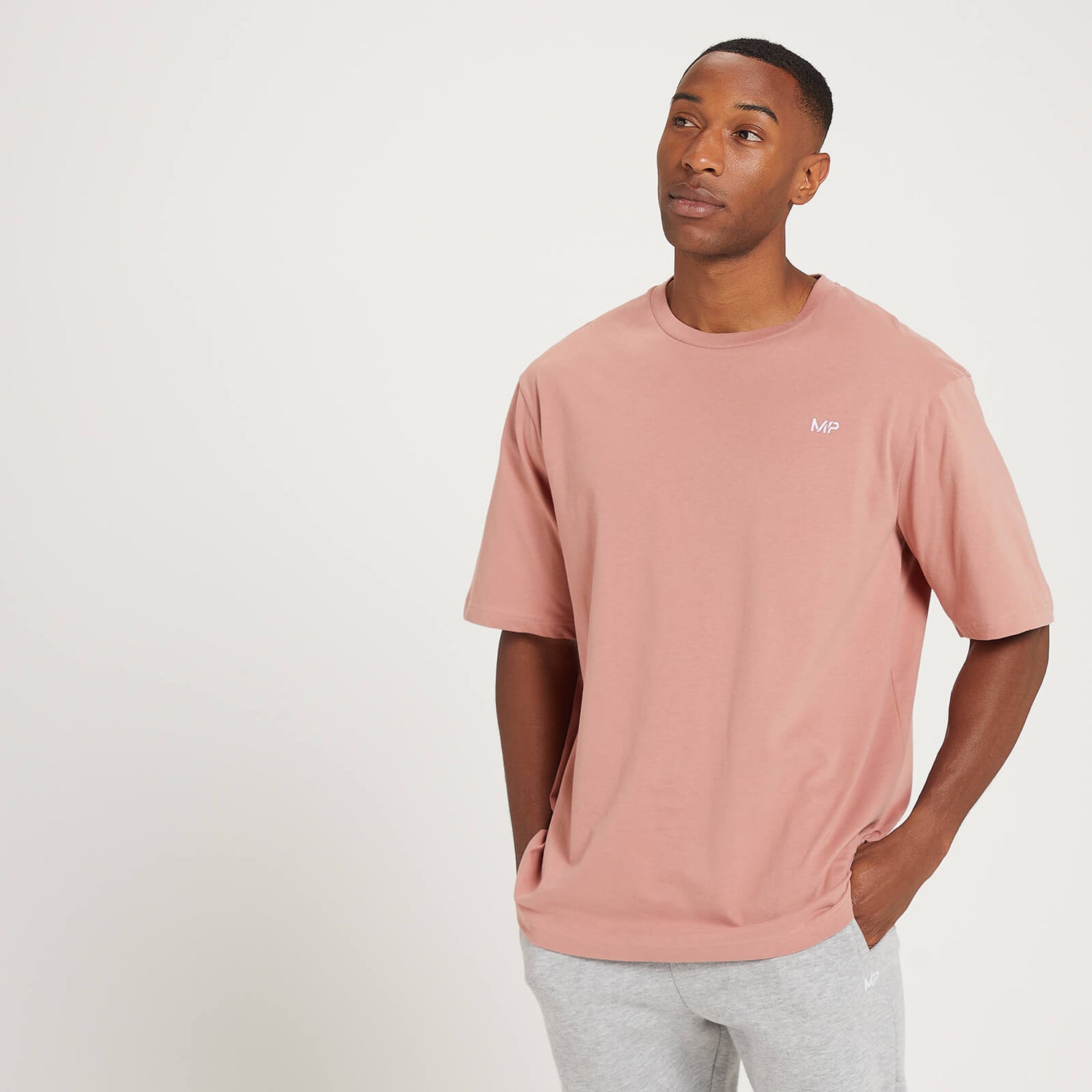 MP Men's Rest Day Oversized T-Shirt - Washed Pink | MYPROTEIN™