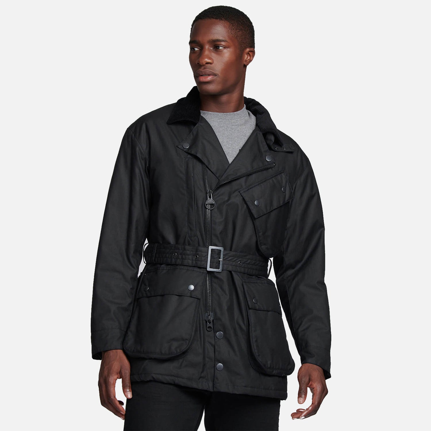 Barbour Heritage X Engineered Garments Men's Lenox Wax Jacket - Black ...