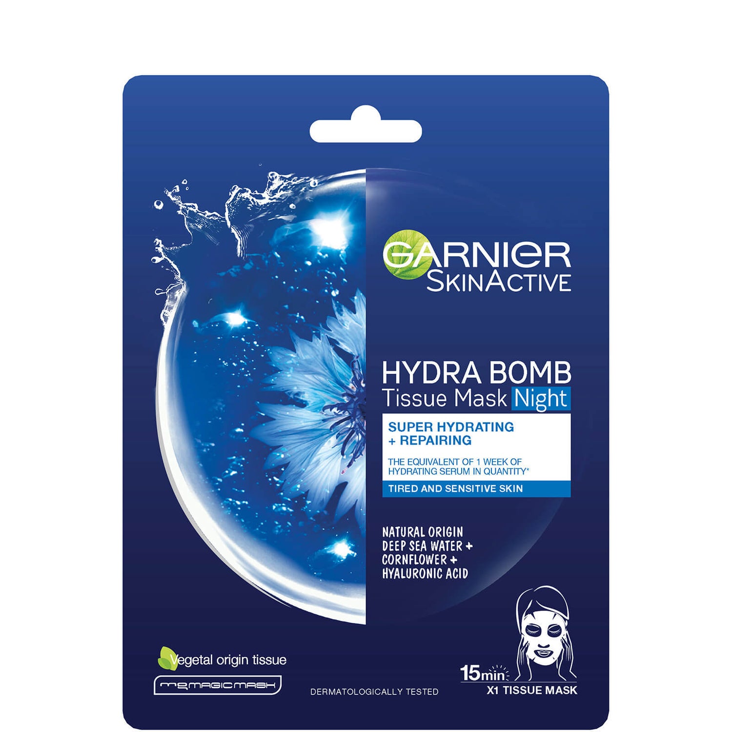 Garnier SkinActive Night Tissue Mask 32g | LOOKFANTASTIC AU