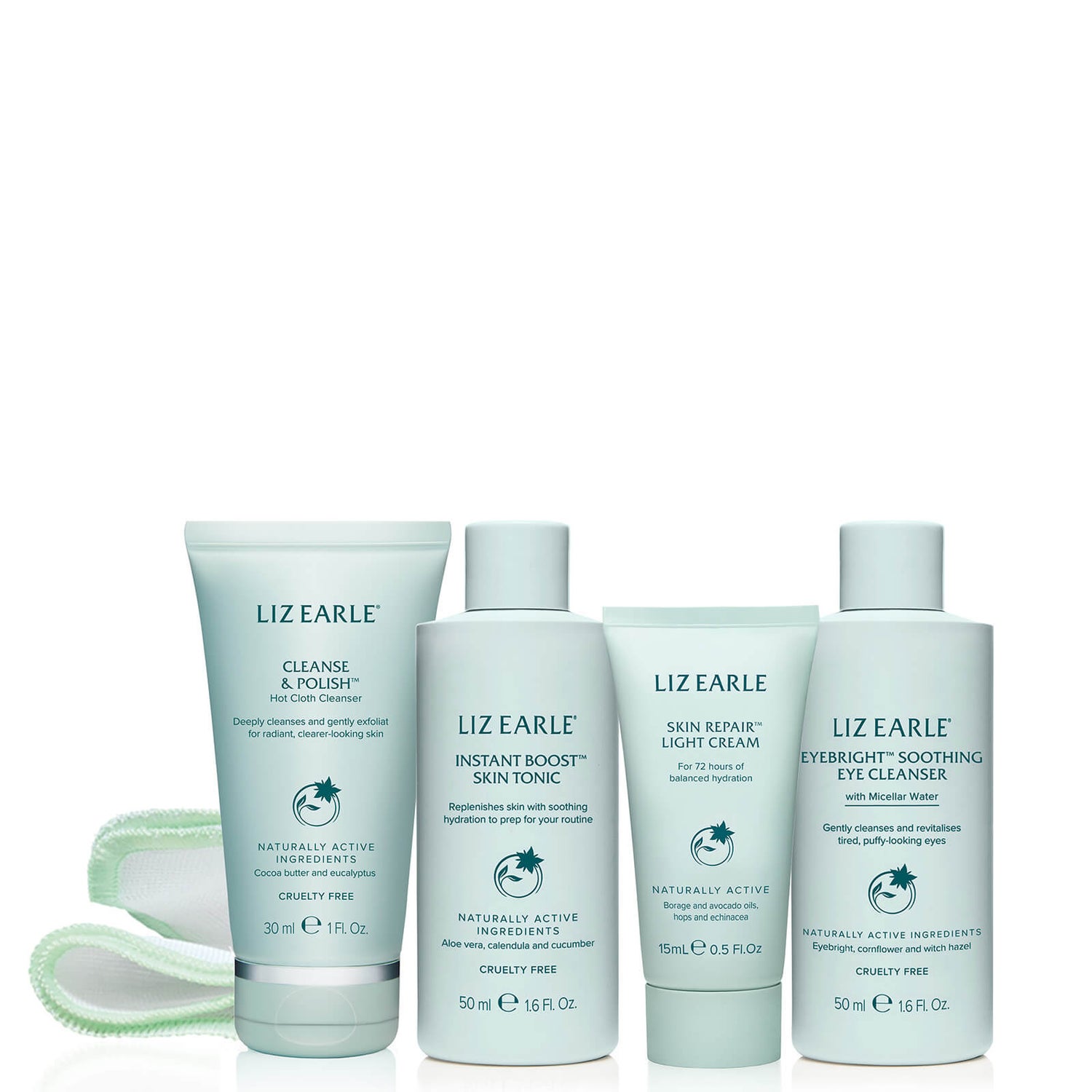 Liz Earle Your Daily Routine with Skin Repair Light Cream Try-Me Kit ...
