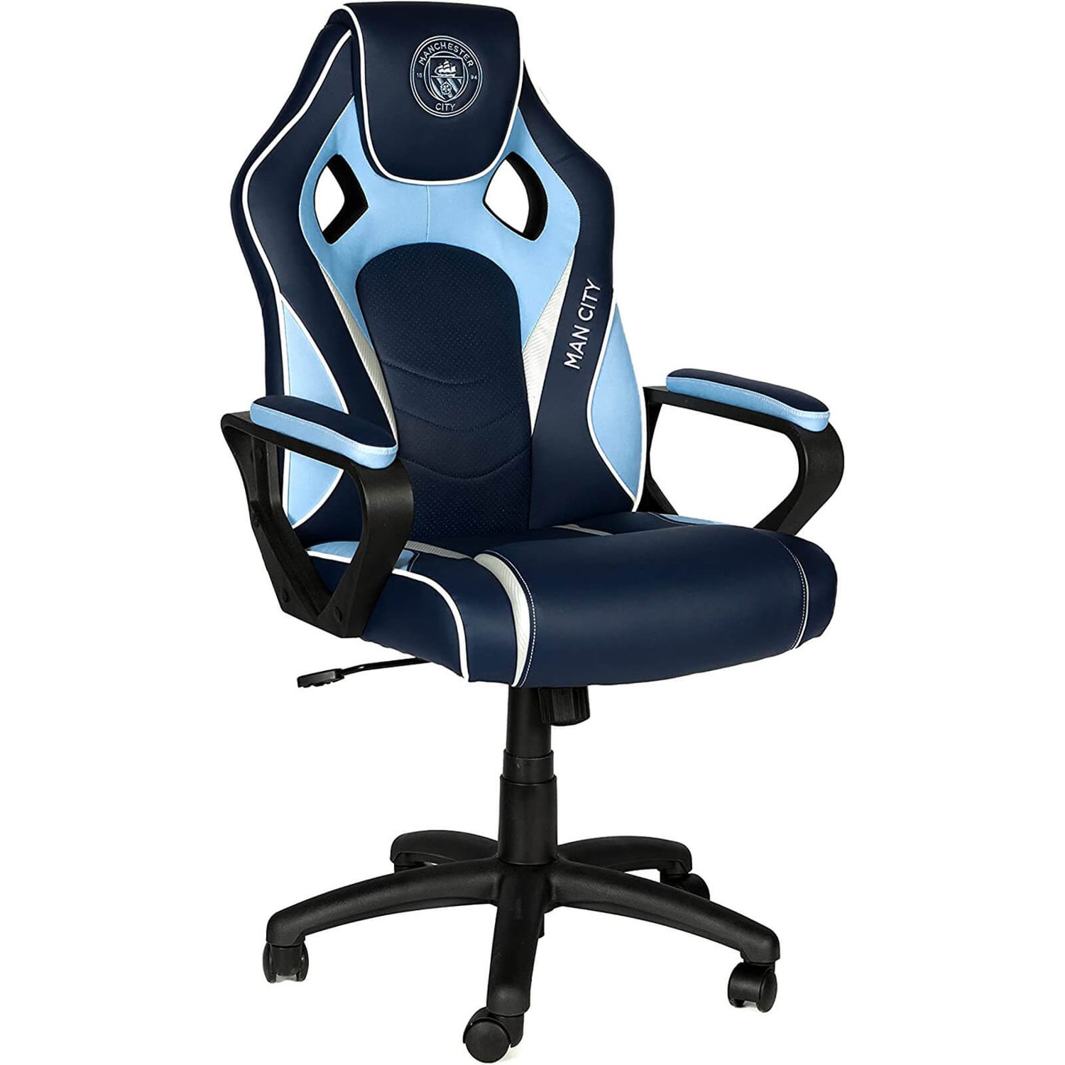 Quick Shot Gaming Chair Manchester City Gifts | Zavvi Australia
