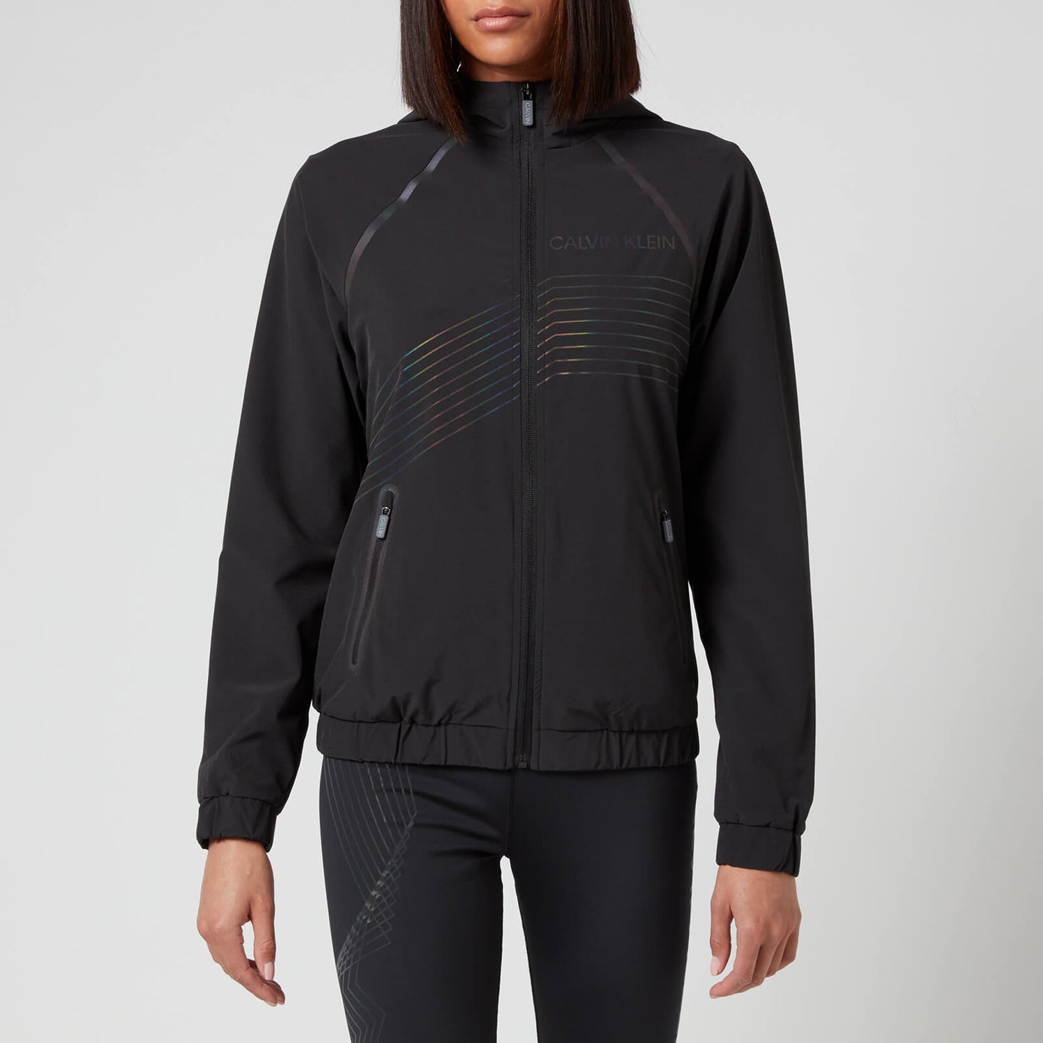 Calvin Klein Performance Women's Reflective Slim Fit Woven Jacket - CK ...