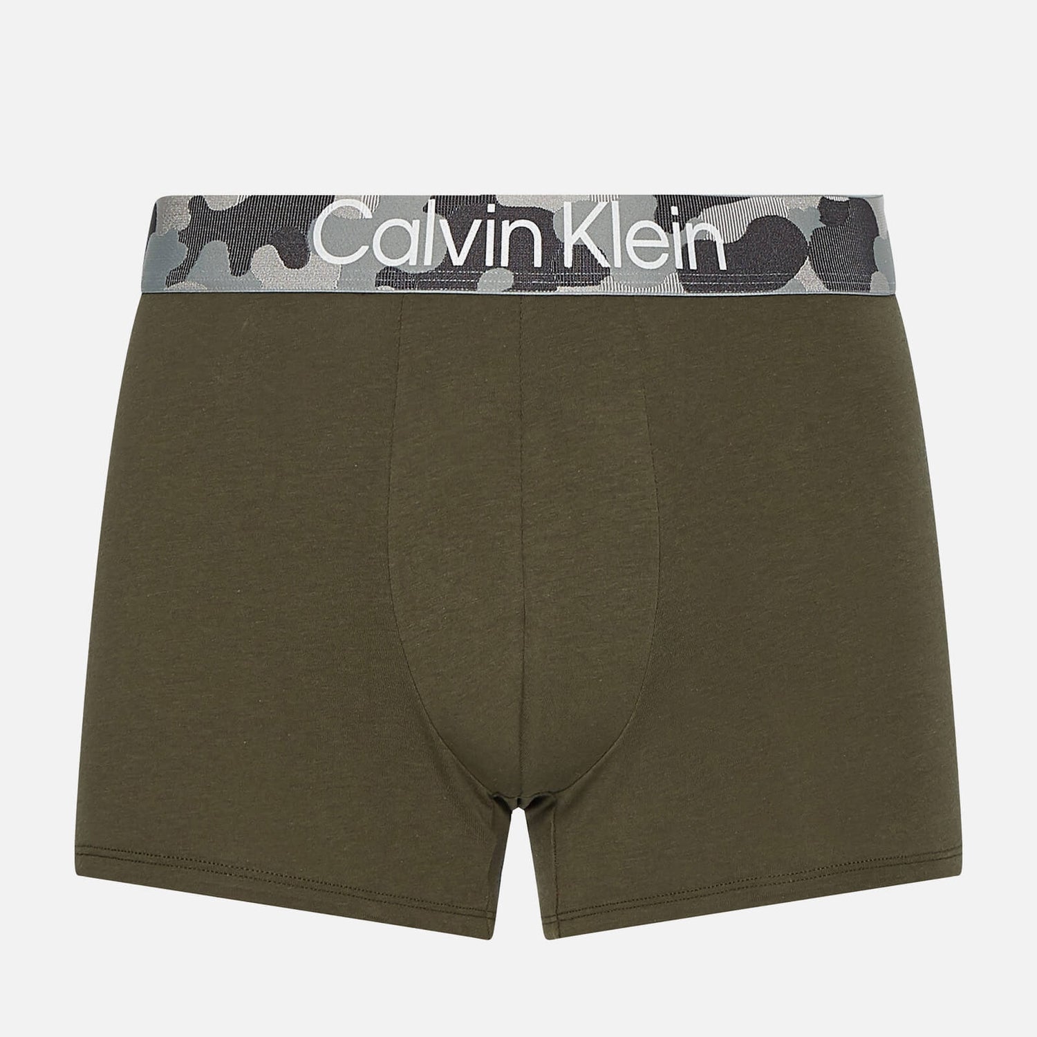 Calvin Klein Men's Camo Waistband Trunk Boxers - Army Green | TheHut.com