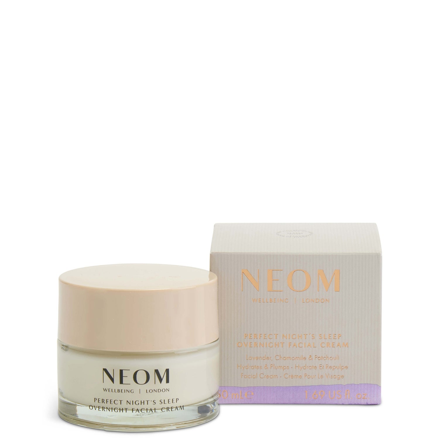 NEOM Perfect Night's Sleep Overnight Facial Cream 50ml - lookfantastic