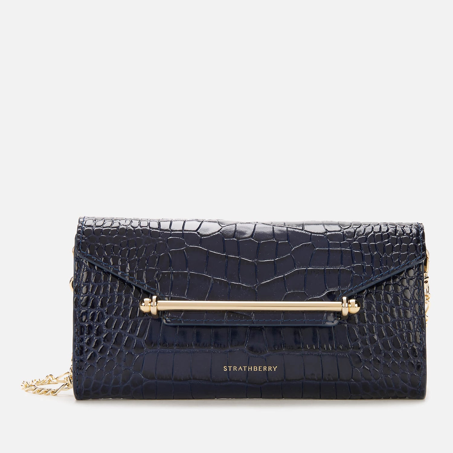 Strathberry Women's Multrees Wallet On A Chain - Navy