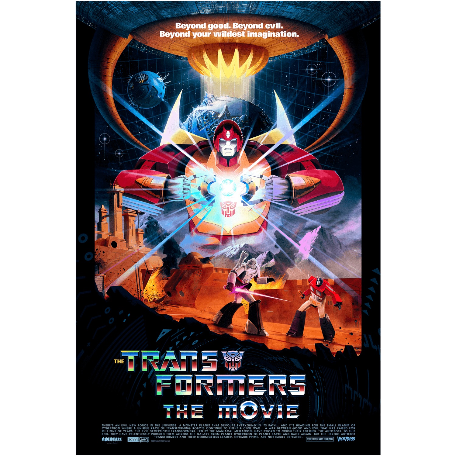 Transformers 24x36" Lithograph Print Holofoil Variant by Matt Ferguson ...
