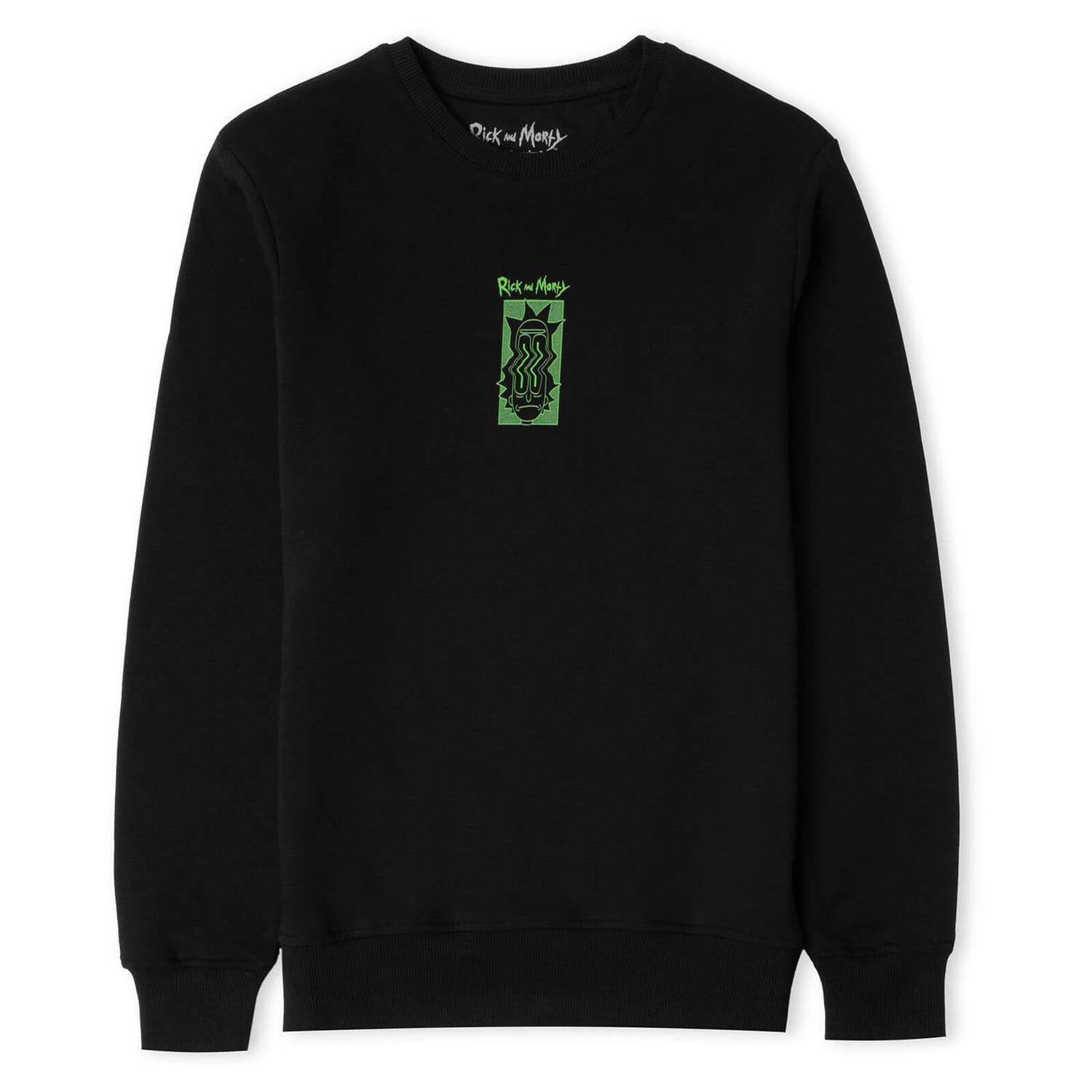 Rick and Morty Warped Head Unisex Sweatshirt - Black Clothing - Zavvi UK