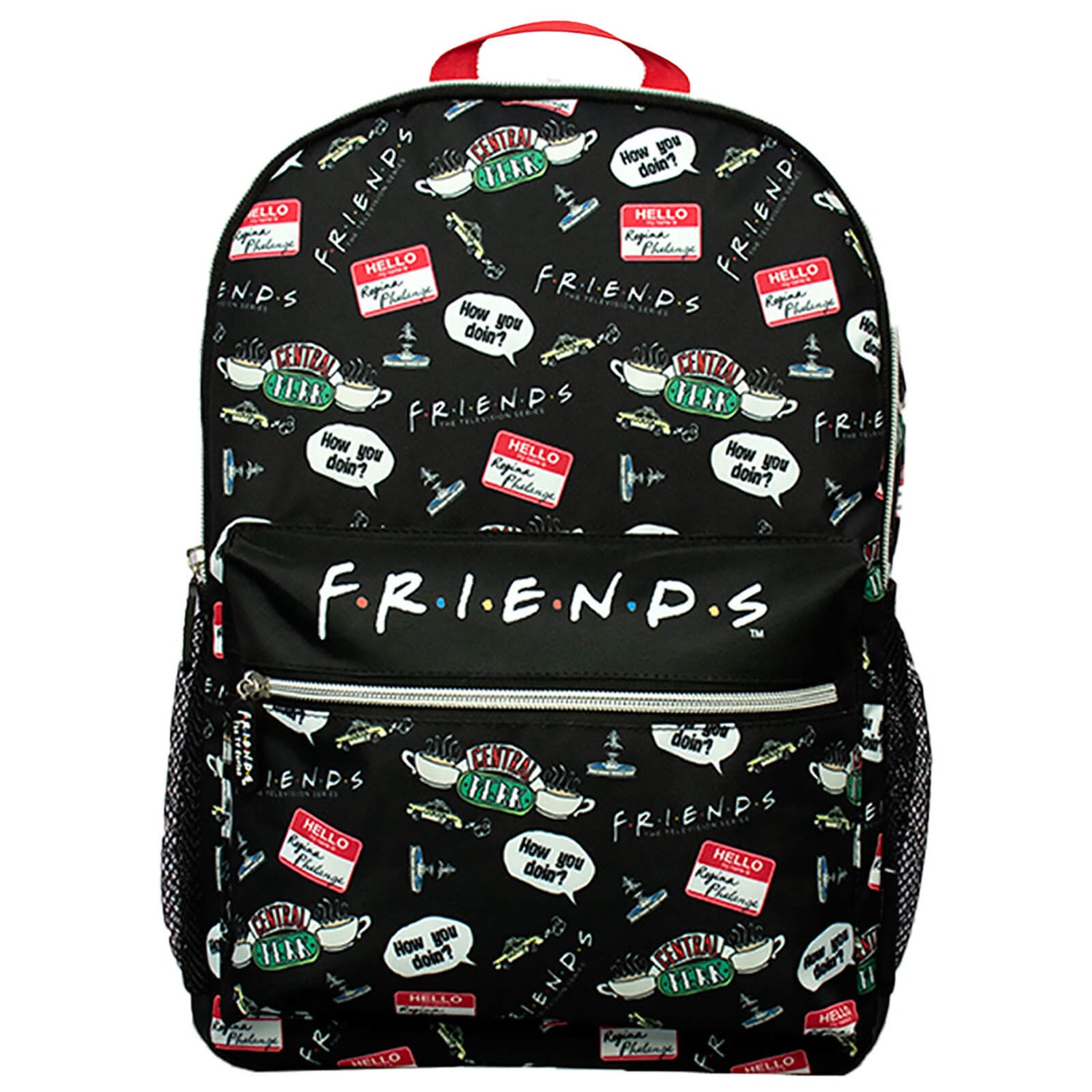 Friends Black AOP Backpack | retro vibes and nostalgia - all on ...