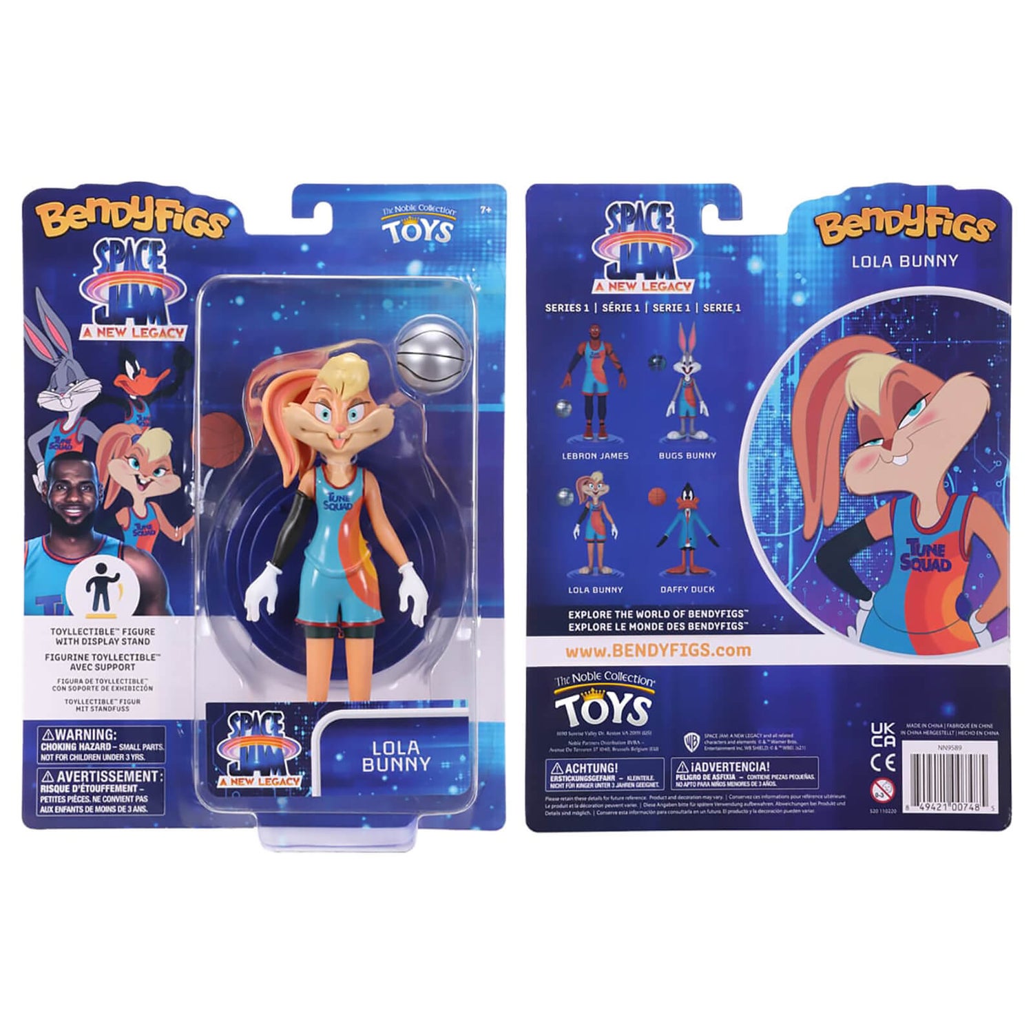 Noble Collection Space Jam: A New Legacy Lola Bunny BendyFig 7.5 Inch ...