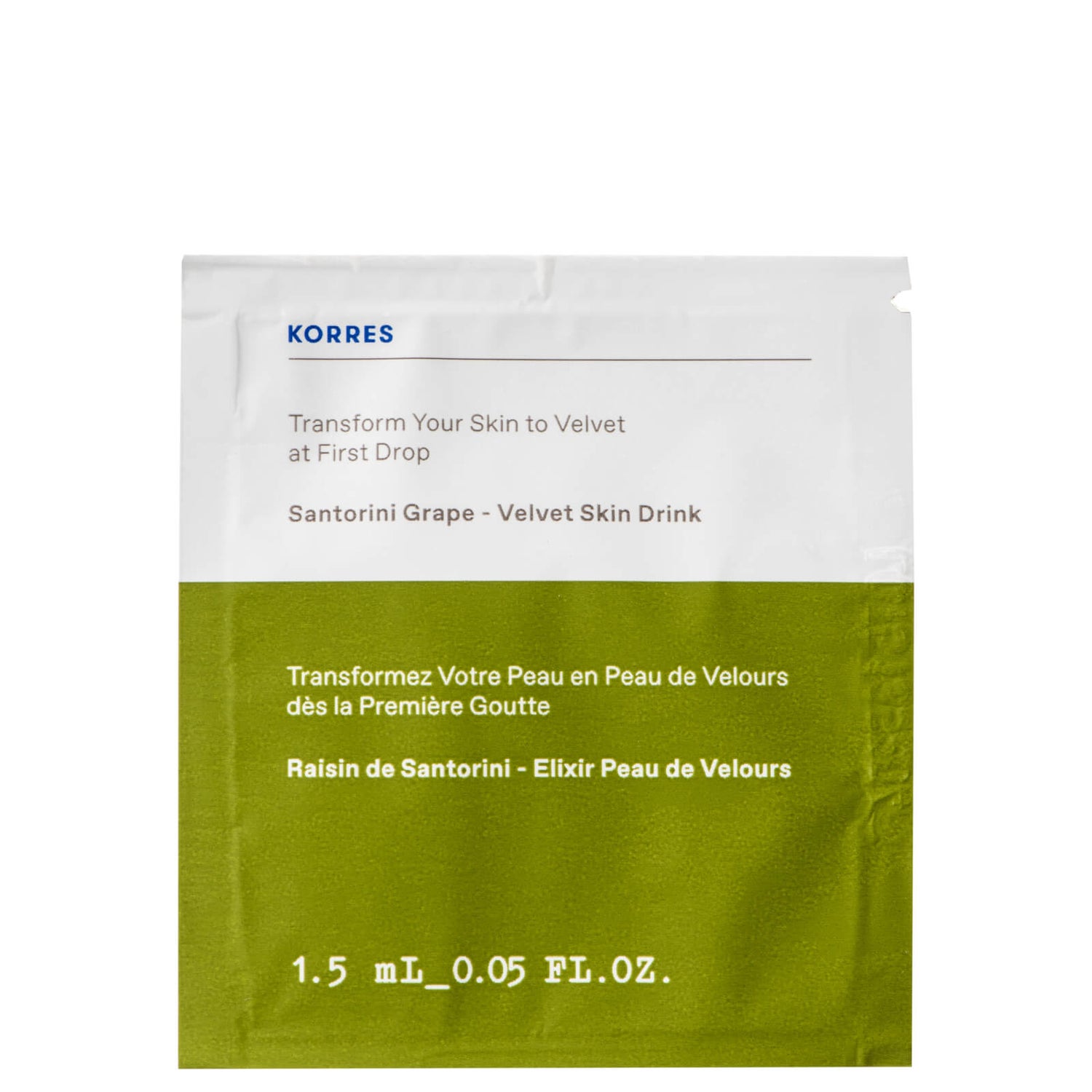 KORRES Velvet Skin Drink Sample 2ml - LOOKFANTASTIC