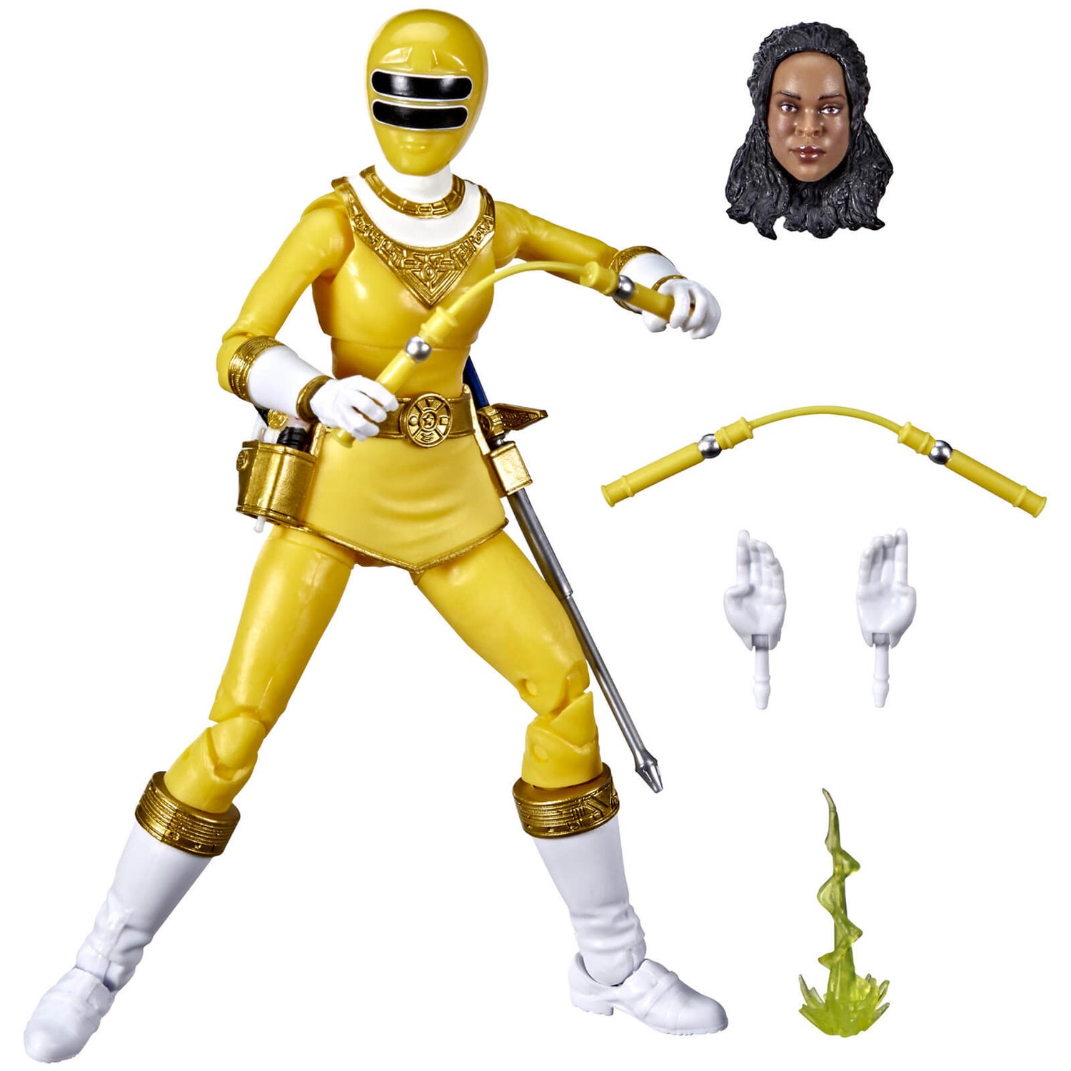 Hasbro Power Rangers Lightning Collection Zeo Yellow Ranger Action Figure Merchandise - Zavvi UK