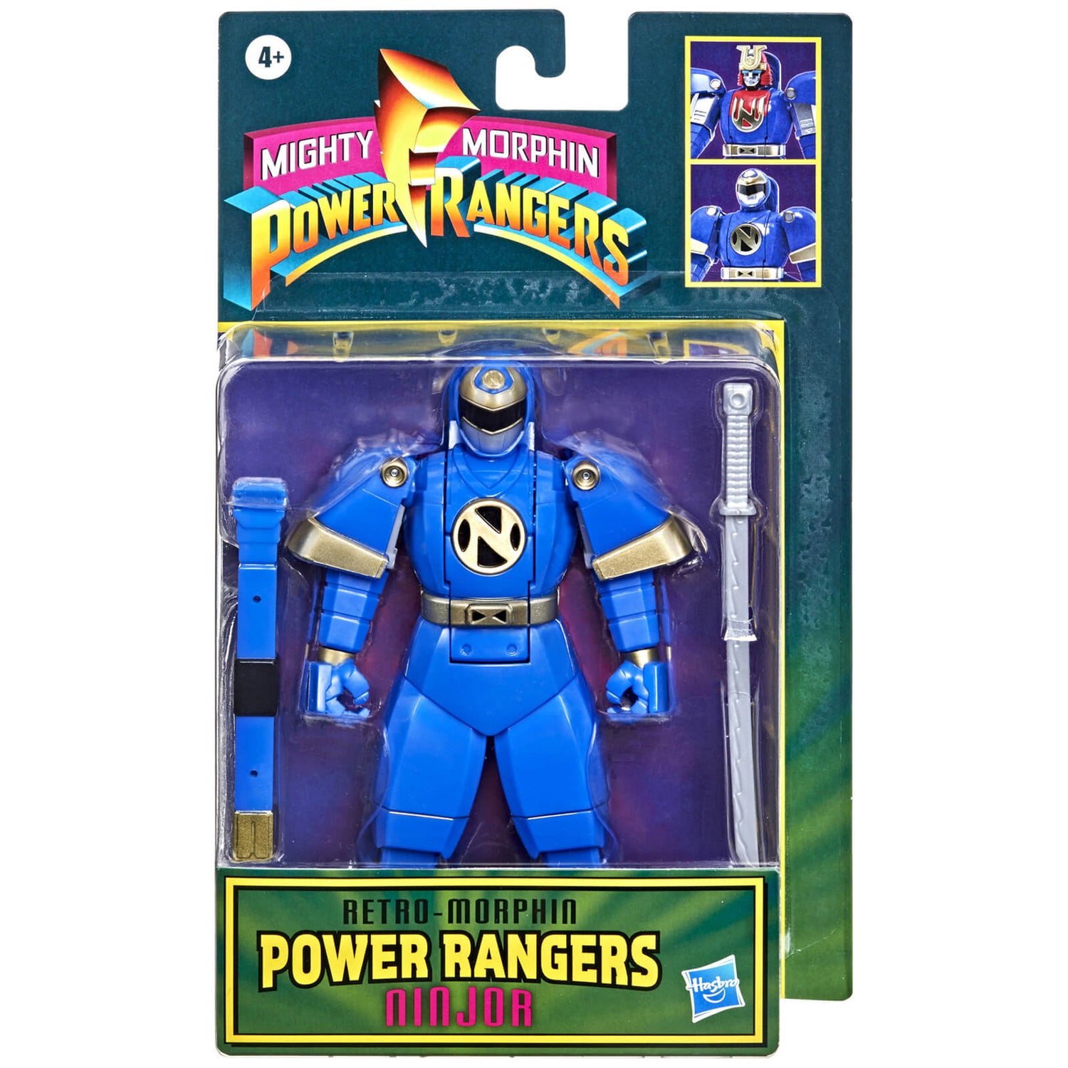 Hasbro Power Rangers Retro Mighty Morphin Ninjor Fliphead Action Figure ...