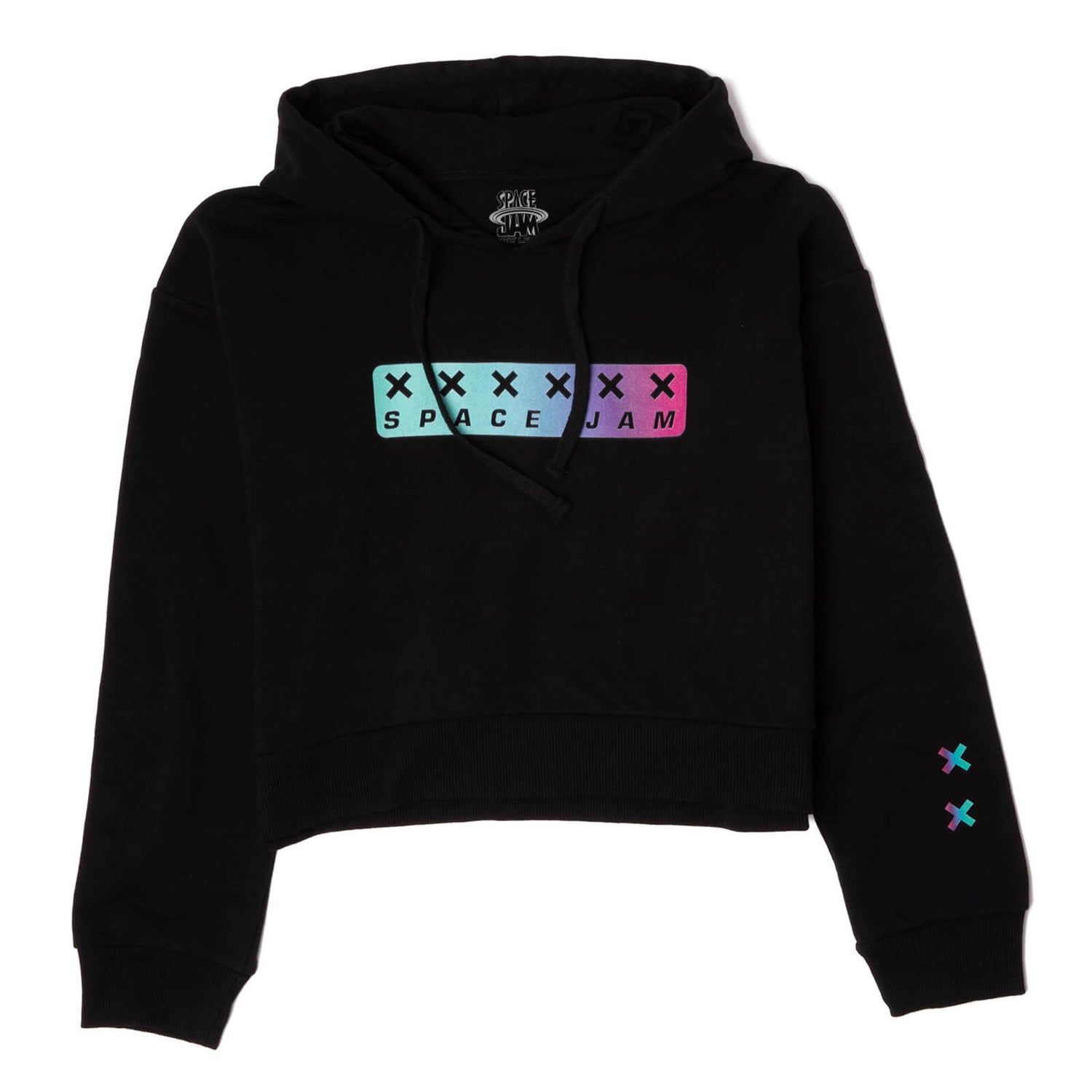 Space Jam Gradient Women's Cropped Hoodie - Black | retro vibes and ...