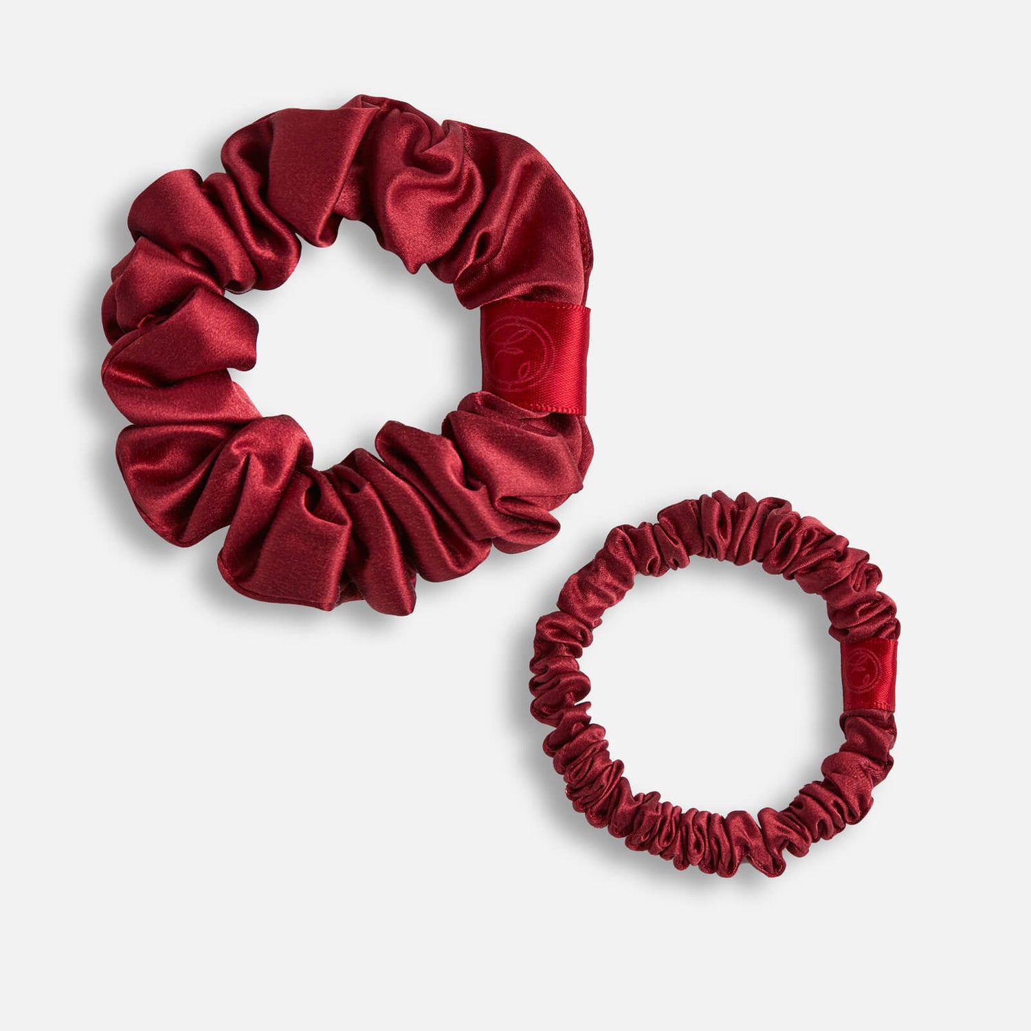ESPA Silk Scrunchie - Burgundy | LOOKFANTASTIC
