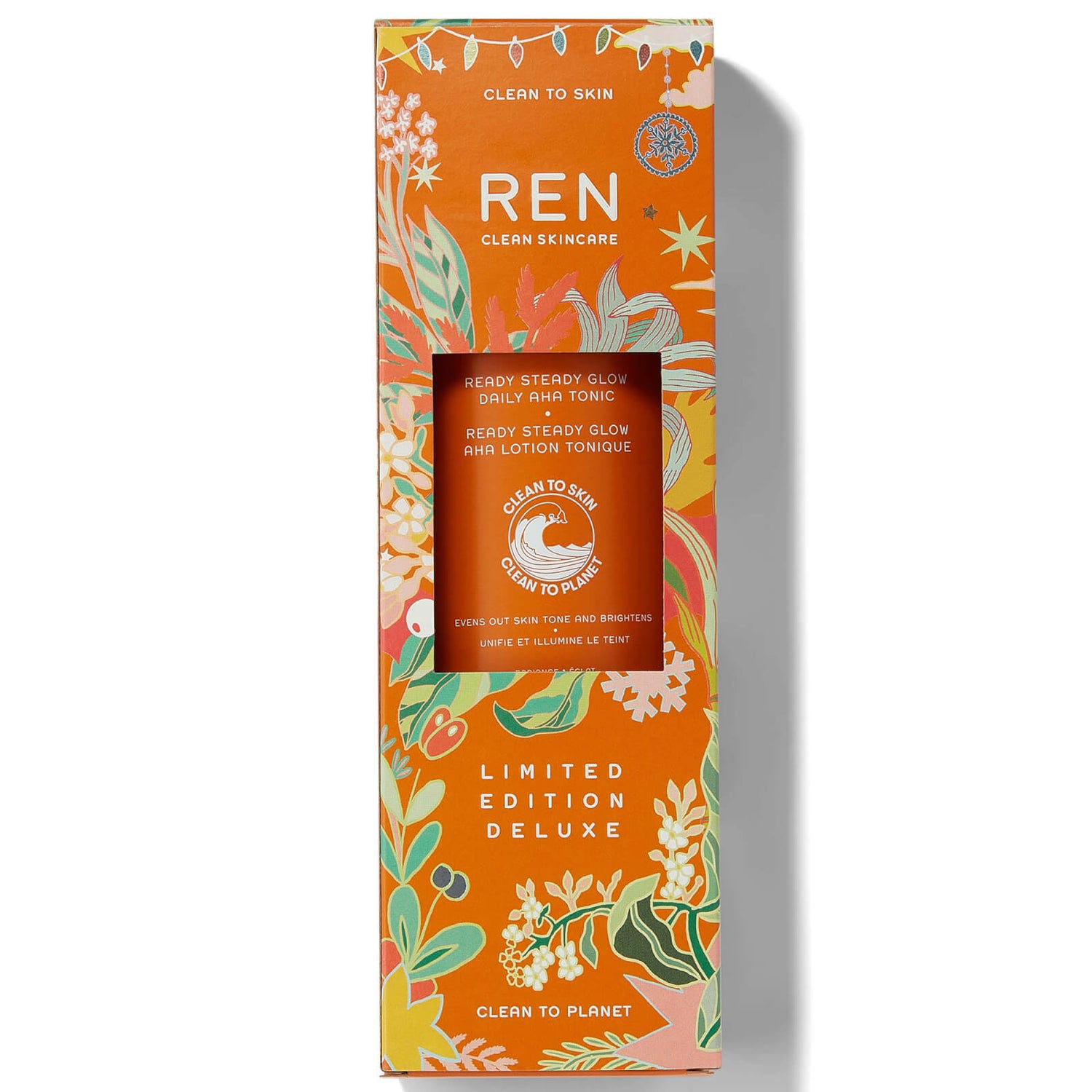 REN Clean Skincare Deluxe Ready Steady Glow Daily AHA Tonic 500ml ...