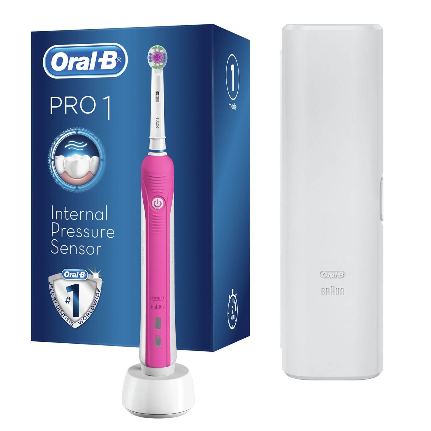 Oral B Pro 1 680 Electric Toothbrush - Pink | Buy Online | Mankind