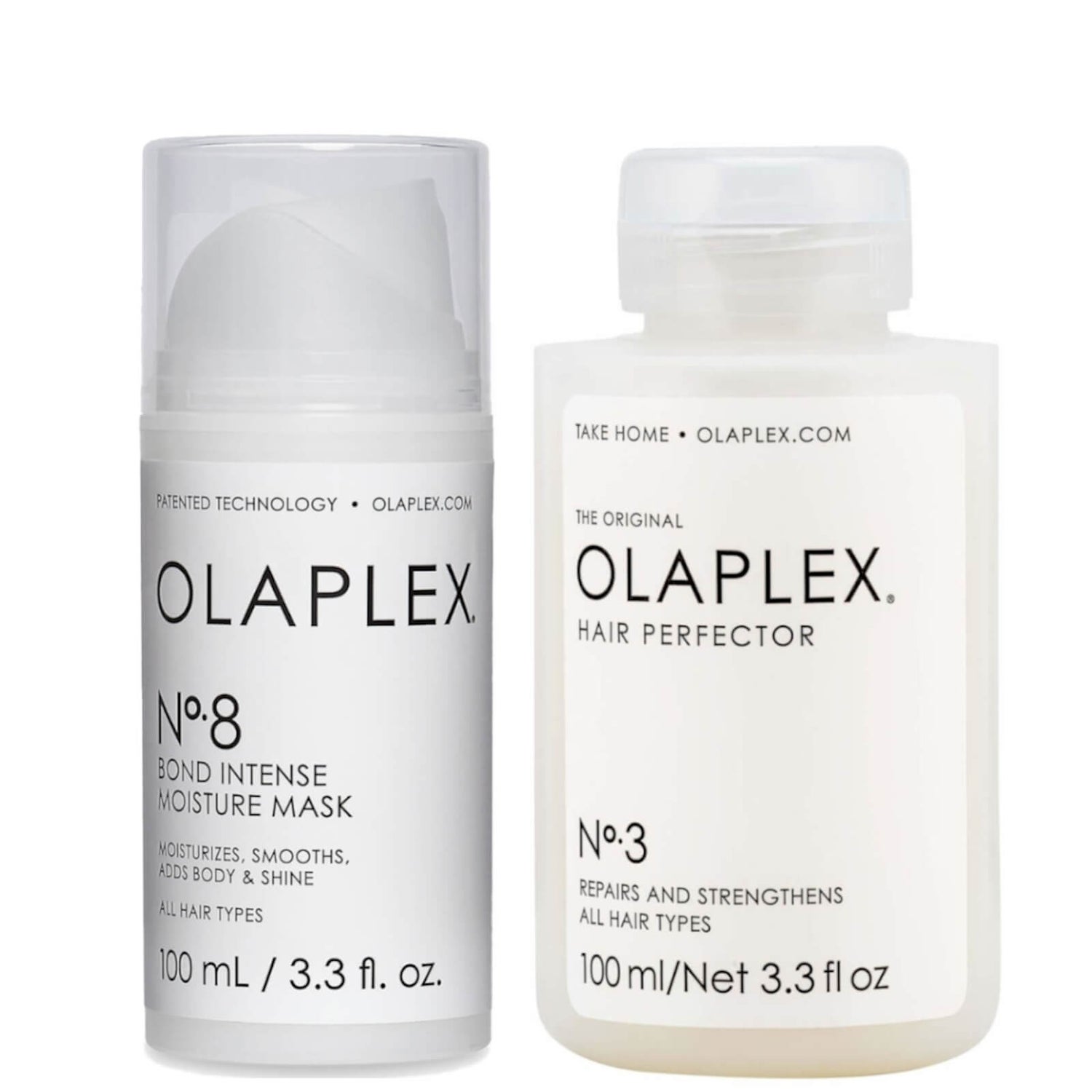 Buy Olaplex Bond Repair Treatment and Moisture Mask Bundle - LOOKFANTASTIC