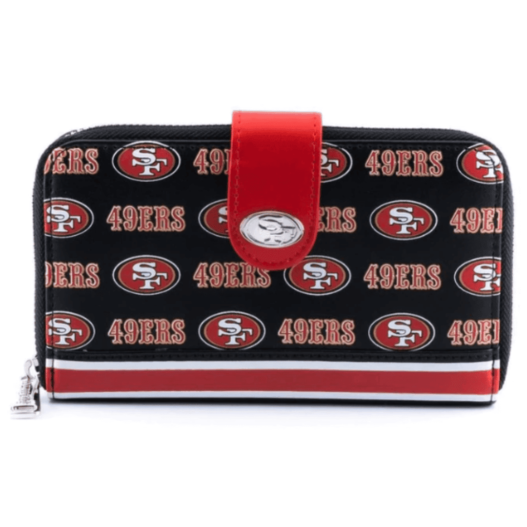 Loungefly NFL San Francisco 49ers Logo Aop Bifold Wallet Clothing ...