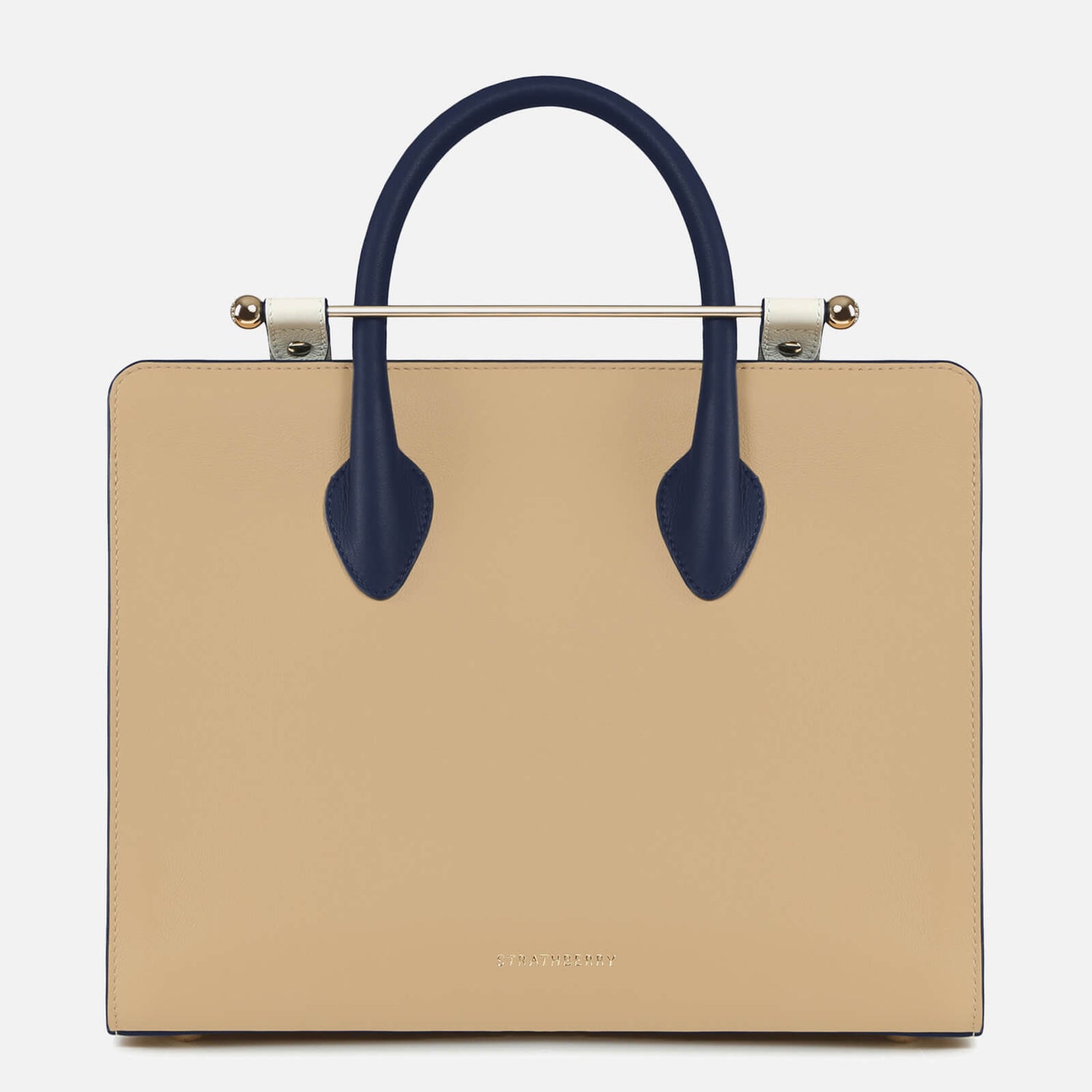 Strathberry Women's Midi Tote Bag - Latte/Vanilla/Navy