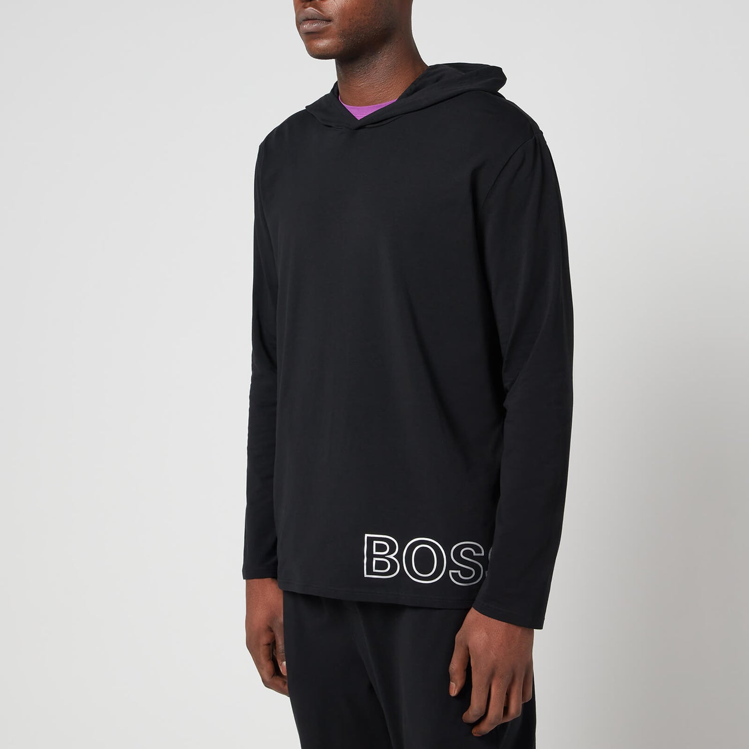 BOSS Bodywear Men's Identity Long Sleeve Top - Black | TheHut.com