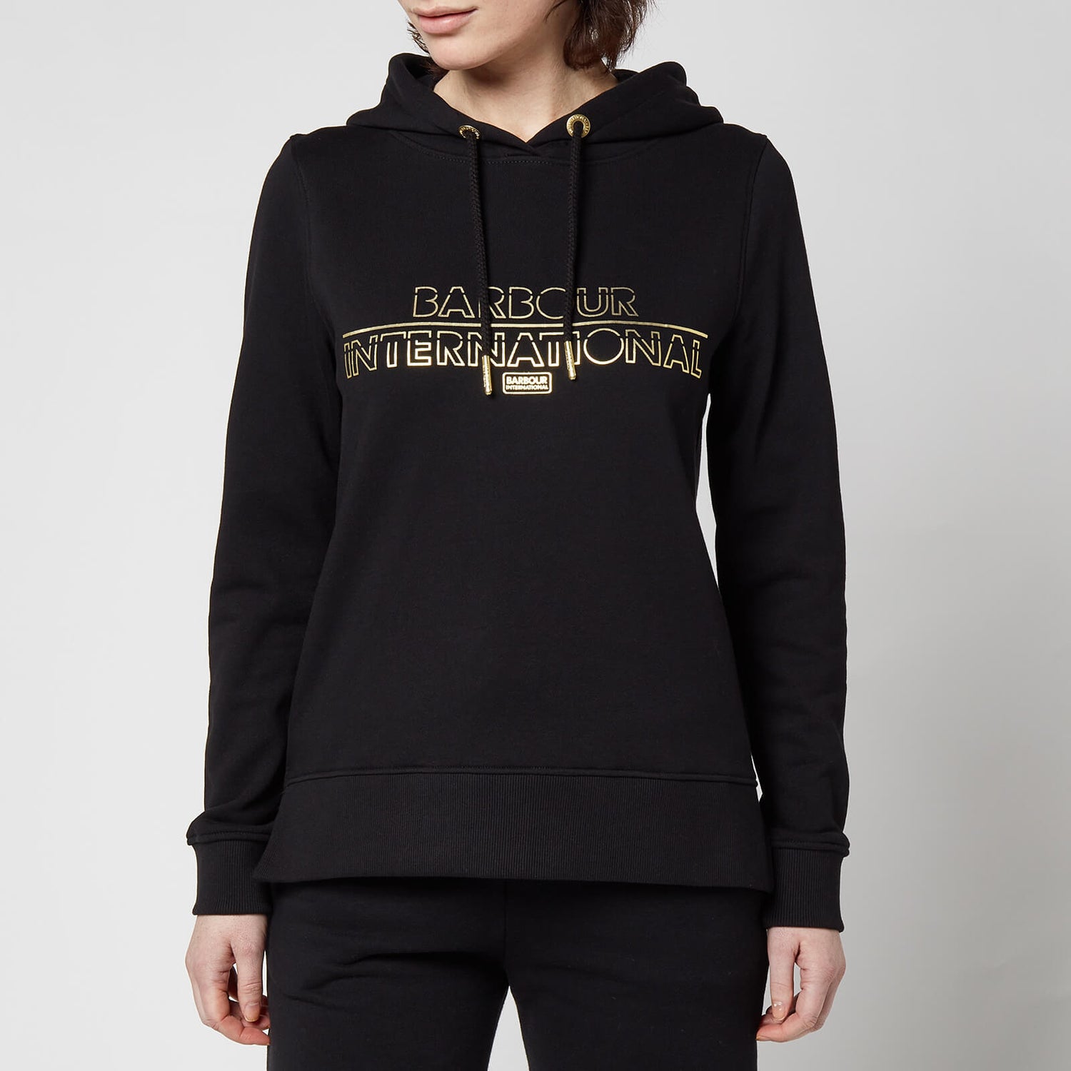 Barbour International Women's Athena Hoodie - Black | TheHut.com