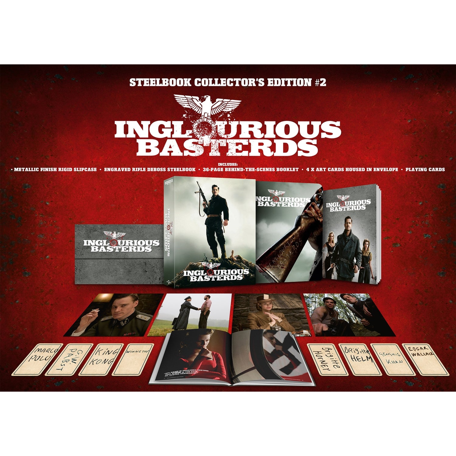 Inglourious Basterds Collector's Edition #2 4K Ultra HD Steelbook Blu-ray | Zavvi Australia