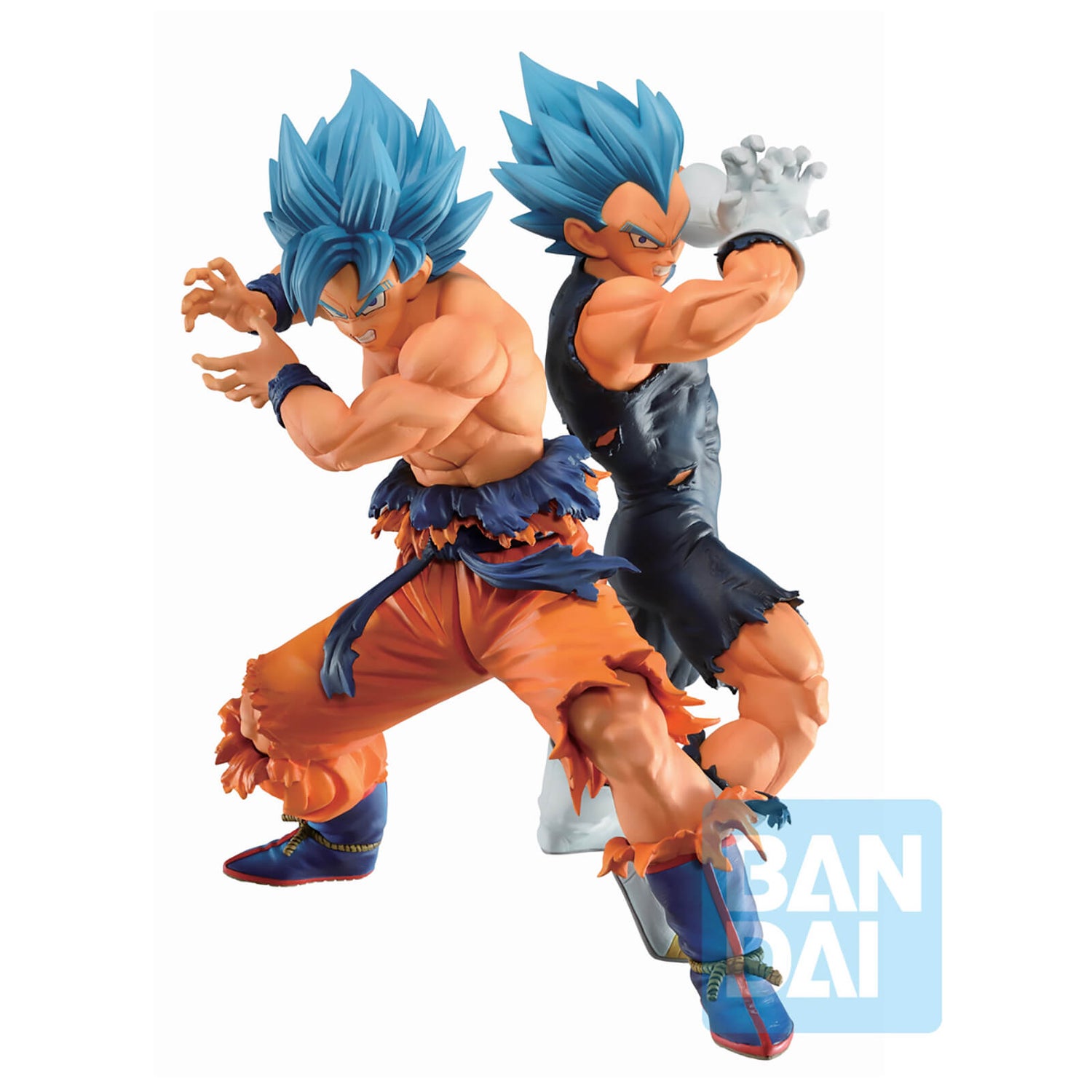 Bandai Ichibansho Figure Son Goku(Super Saiyan God Super Saiyan)&Vegeta ...