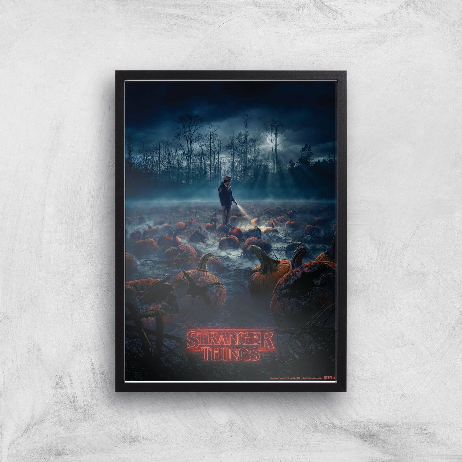 Stranger Things Pumpkin Patch Giclee Art Print Homeware - Zavvi UK