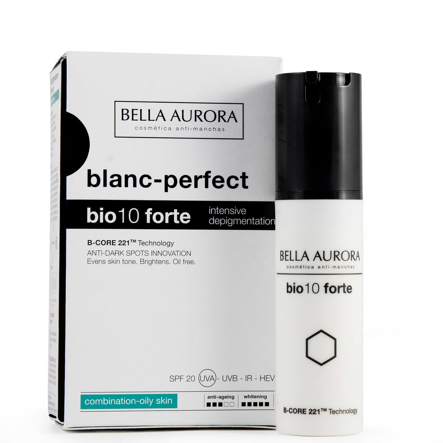 Bella Aurora Bio10 Forte Intensive Anti-Dark Spot Treatment Combination ...