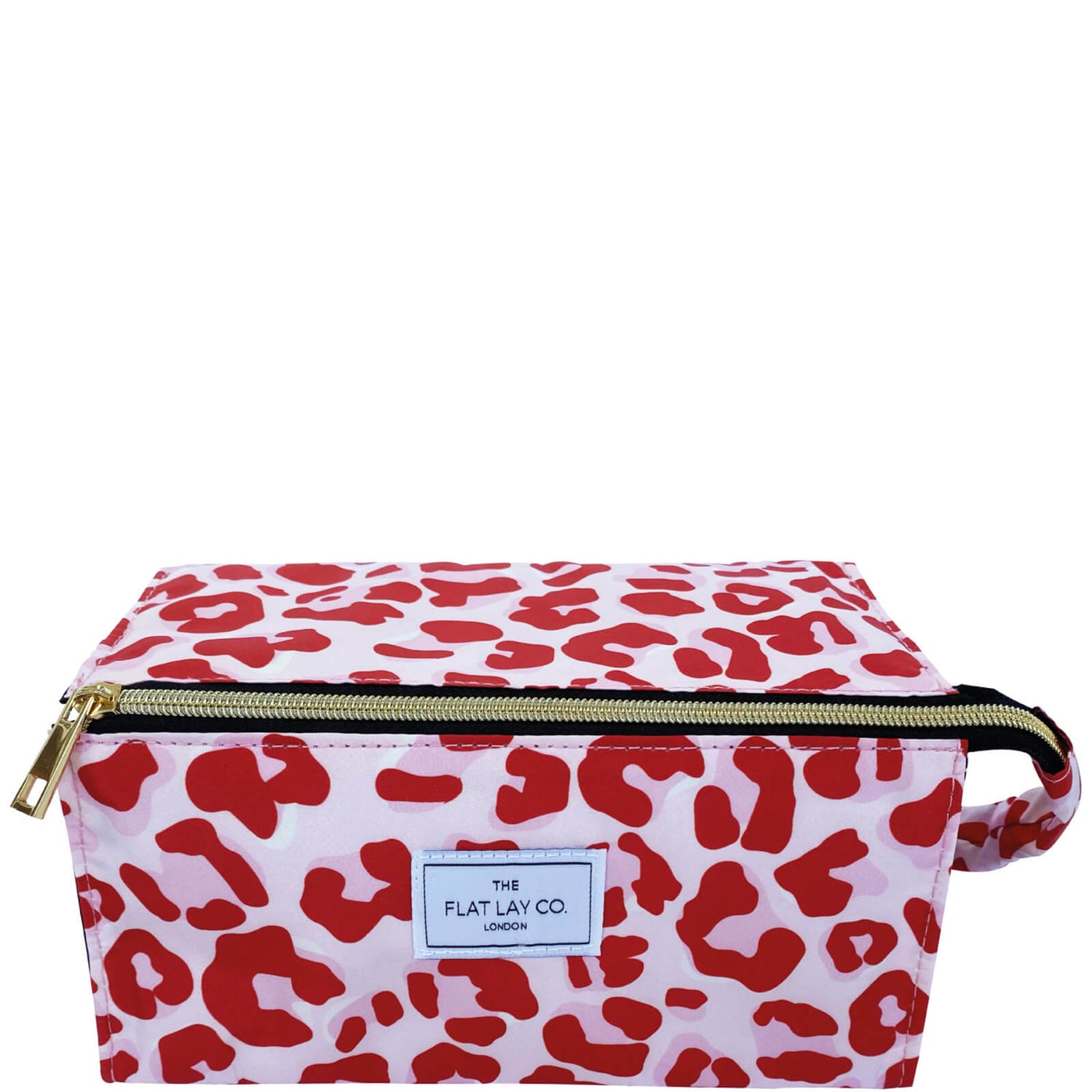 The Flat Lay Co. Open Flat Box Bag - Pink Leopard | LOOKFANTASTIC