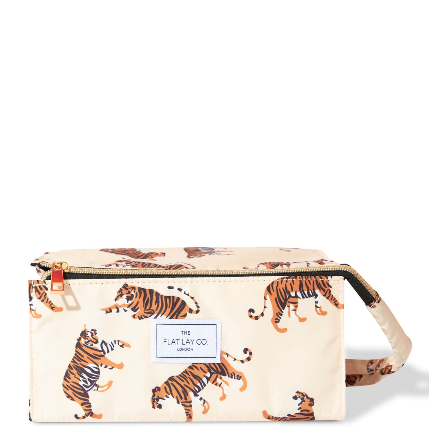 The Flat Lay Co. Open Flat Box Bag - Beige Tigers | LOOKFANTASTIC