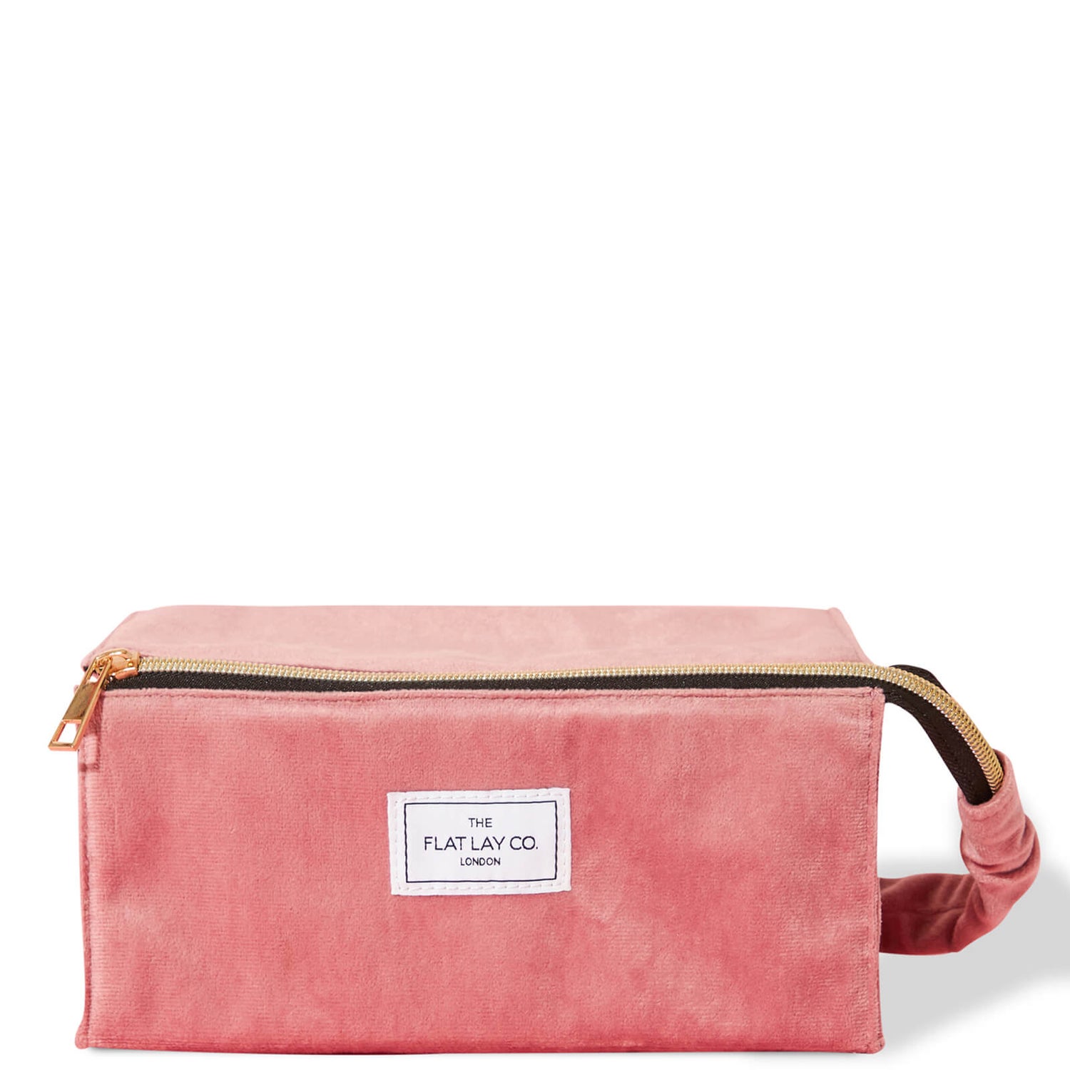 The Flat Lay Co. Open Flat Box Bag - Pink Velvet | LOOKFANTASTIC