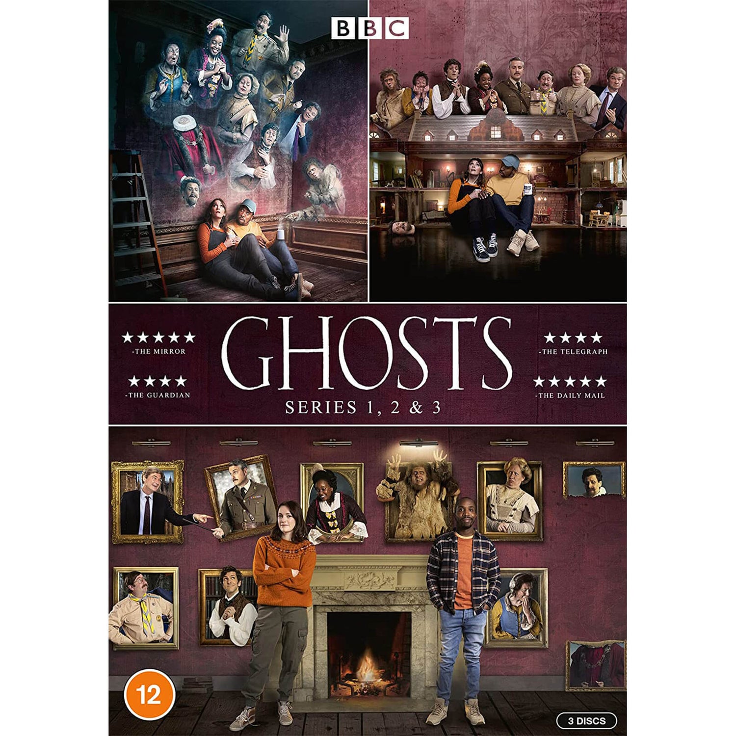 Ghosts - Series 1-3 boxset DVD - Zavvi US