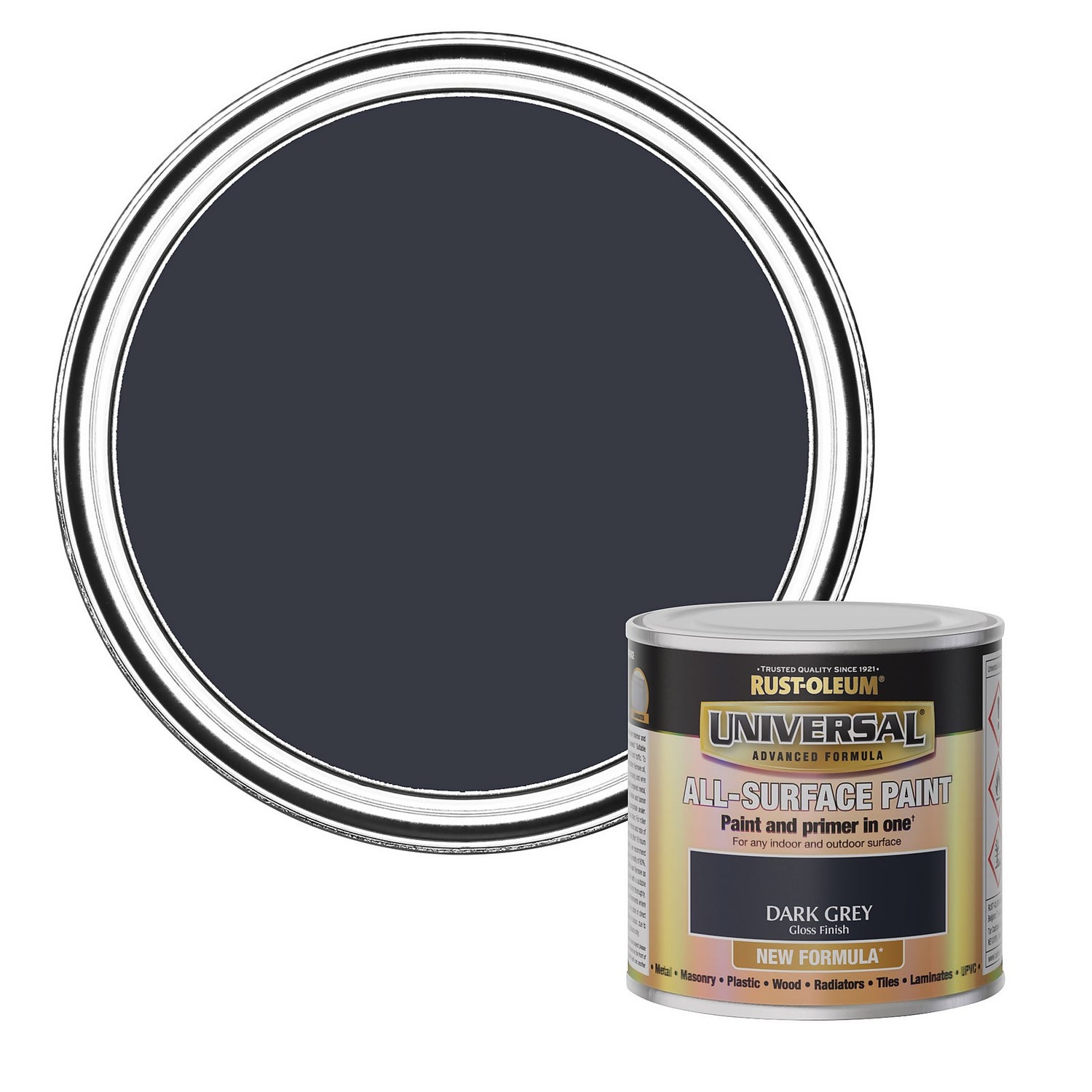 Hammerite Ultima Dark Grey Matt Multi-surface Exterior Metal Paint ...