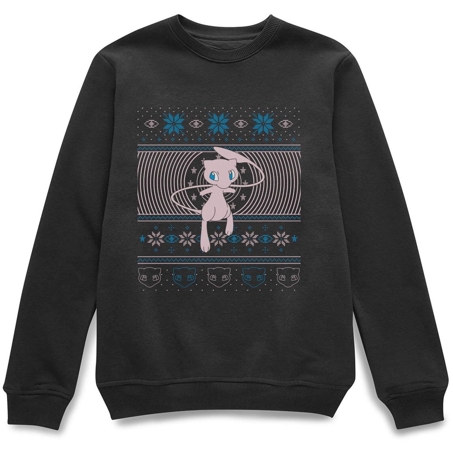 Pokémon All I Want For Christmas Is Mew Unisex Christmas Jumper - Black ...